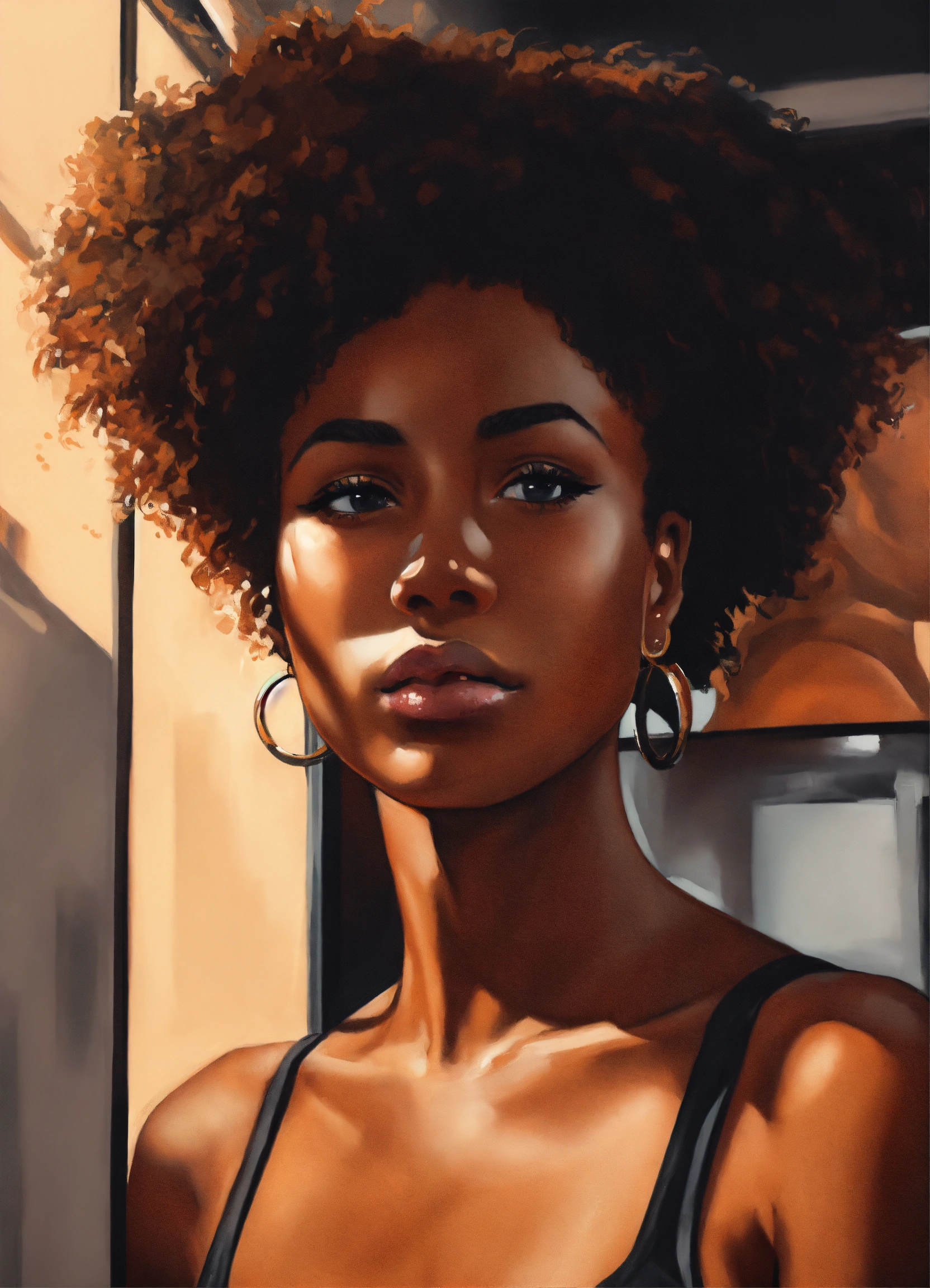 Lexica - A realistic acrylic painting, 5d, flat vector faceless ...