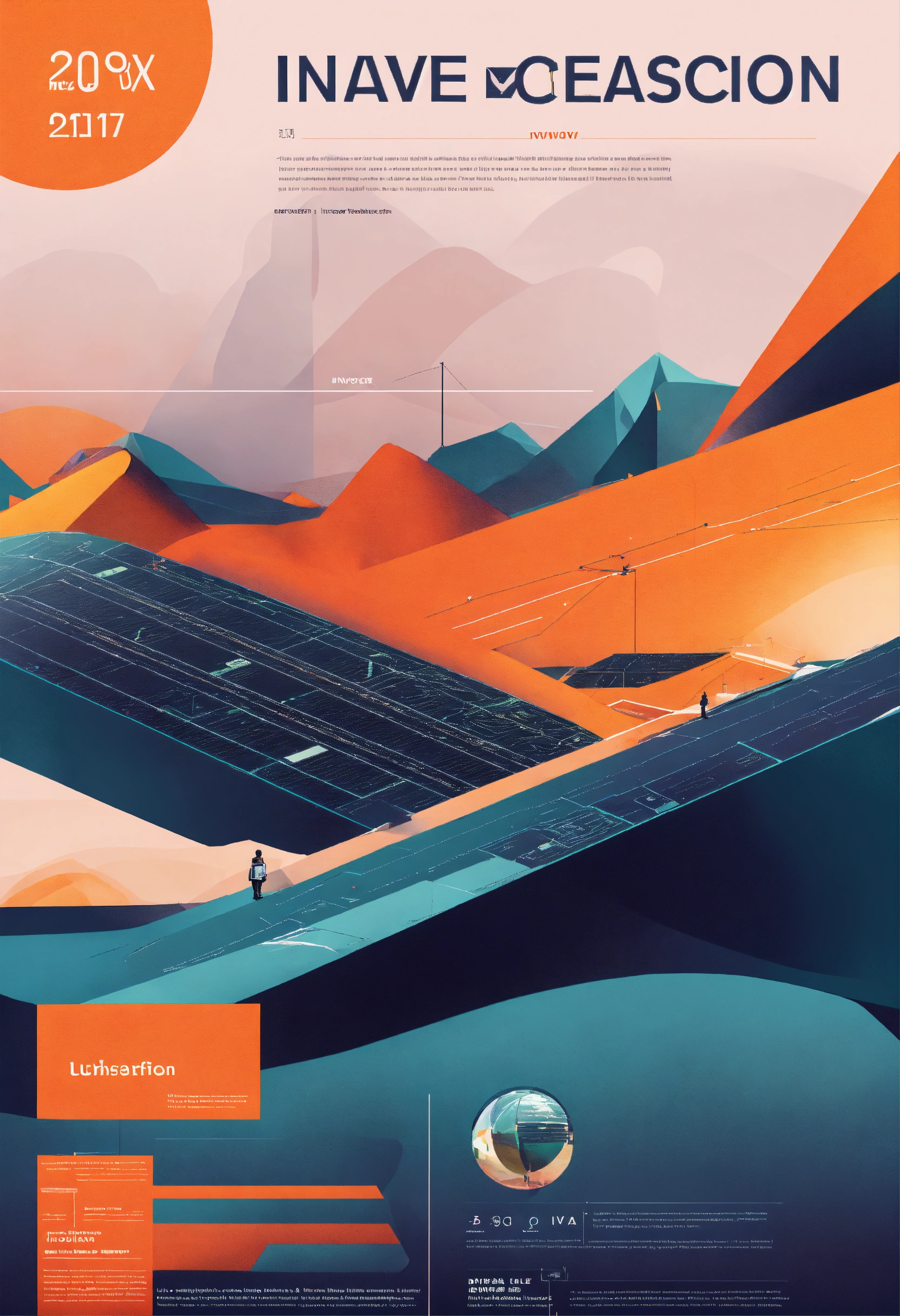 Lexica - Poster design with information, futuristic and minimalist ...