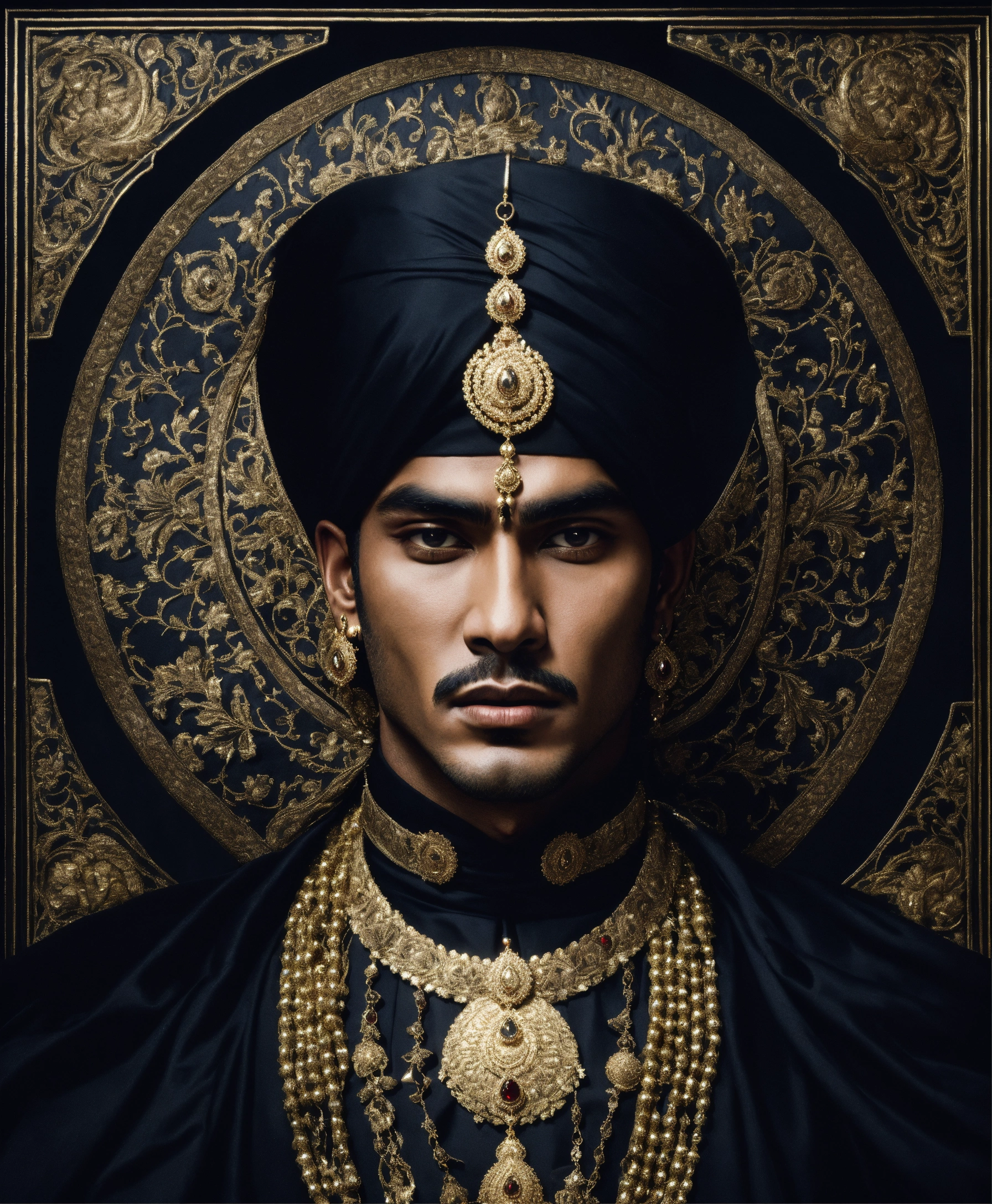 Lexica - Dark, mysterious and dramatic portrait of a young handsome ...