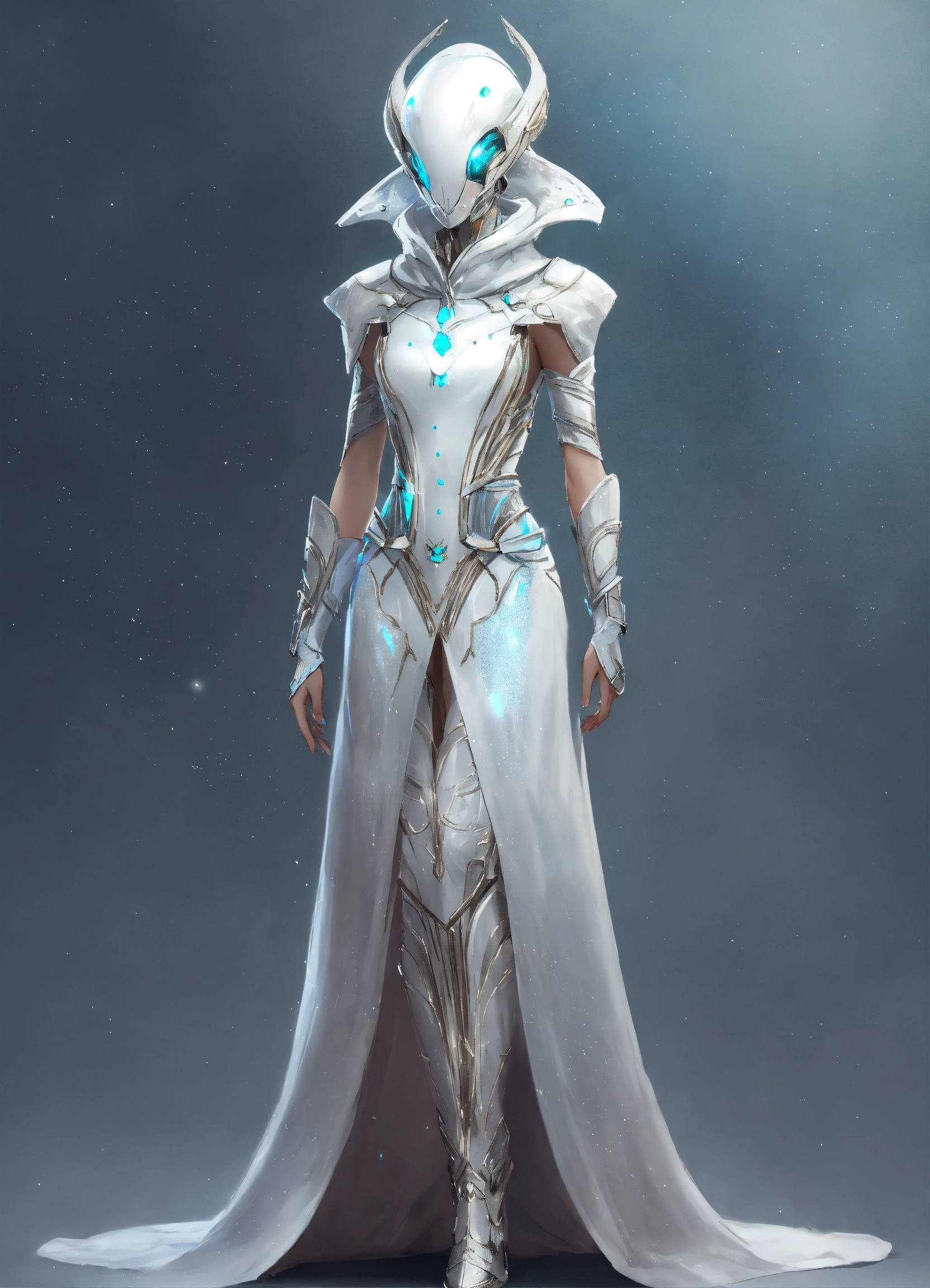 Lexica - A Alien, Alienrace female Alien_goddess beauty longdress ...