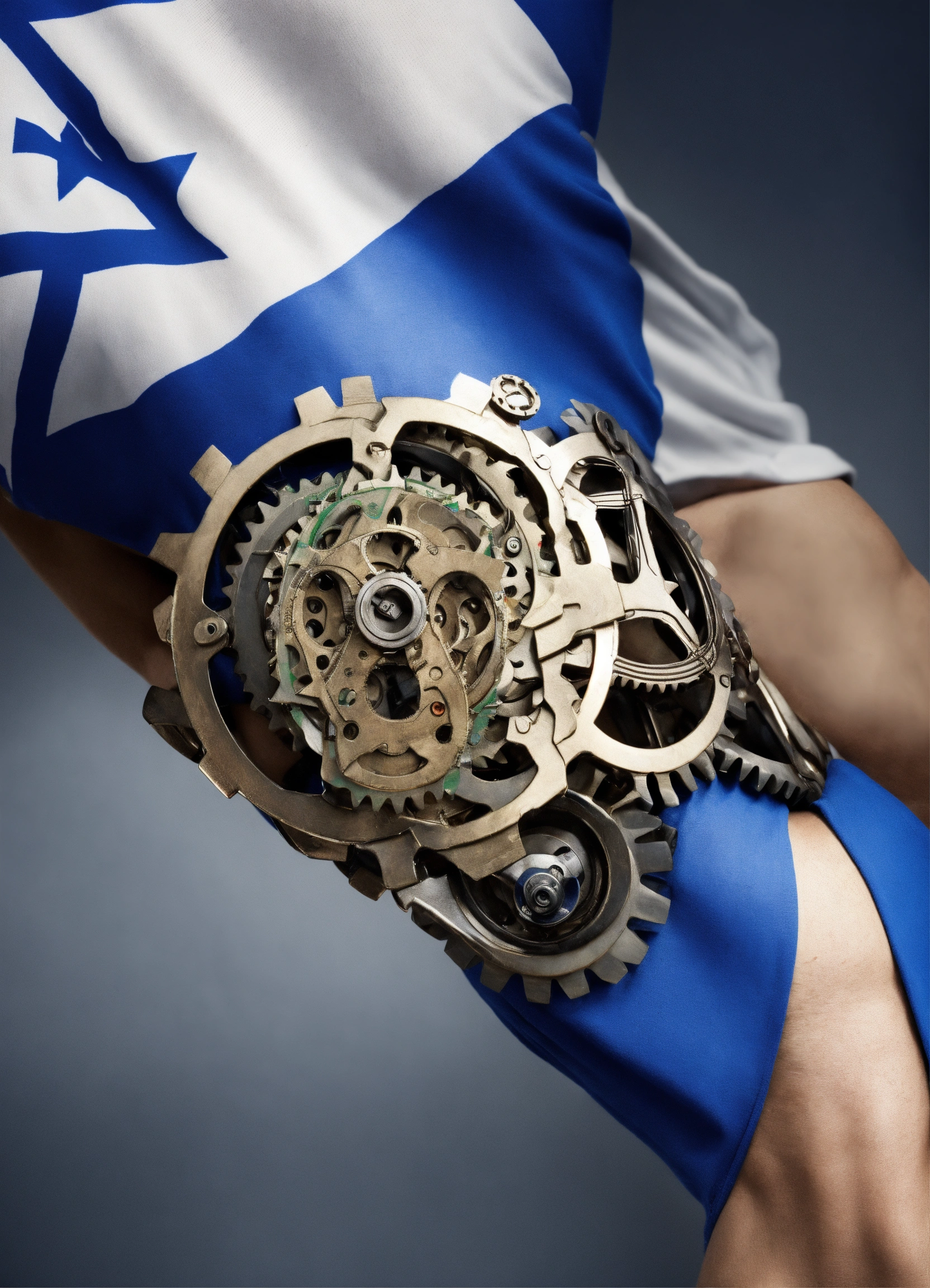 Lexica - Astrong arm made of gears, without seeing any skin with Israel ...