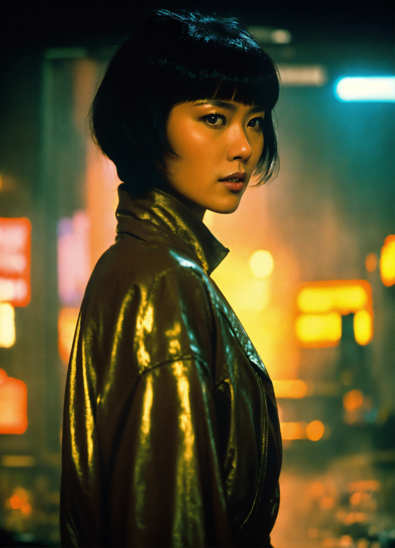 Lexica - Motoko Kusanagi in Blade Runner 1982, neo noir, cyberpunk ...