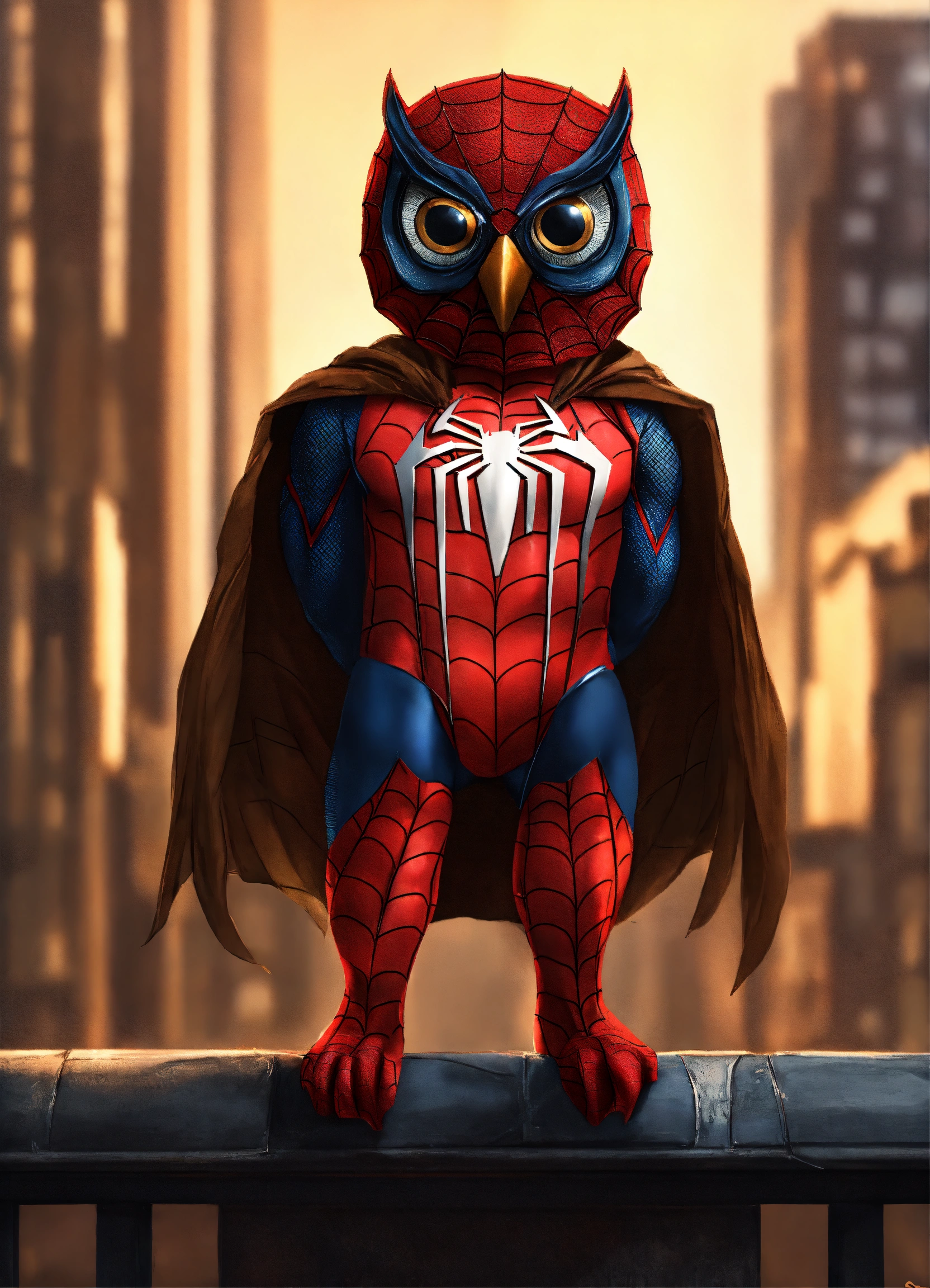 Lexica - Spiderman as owl