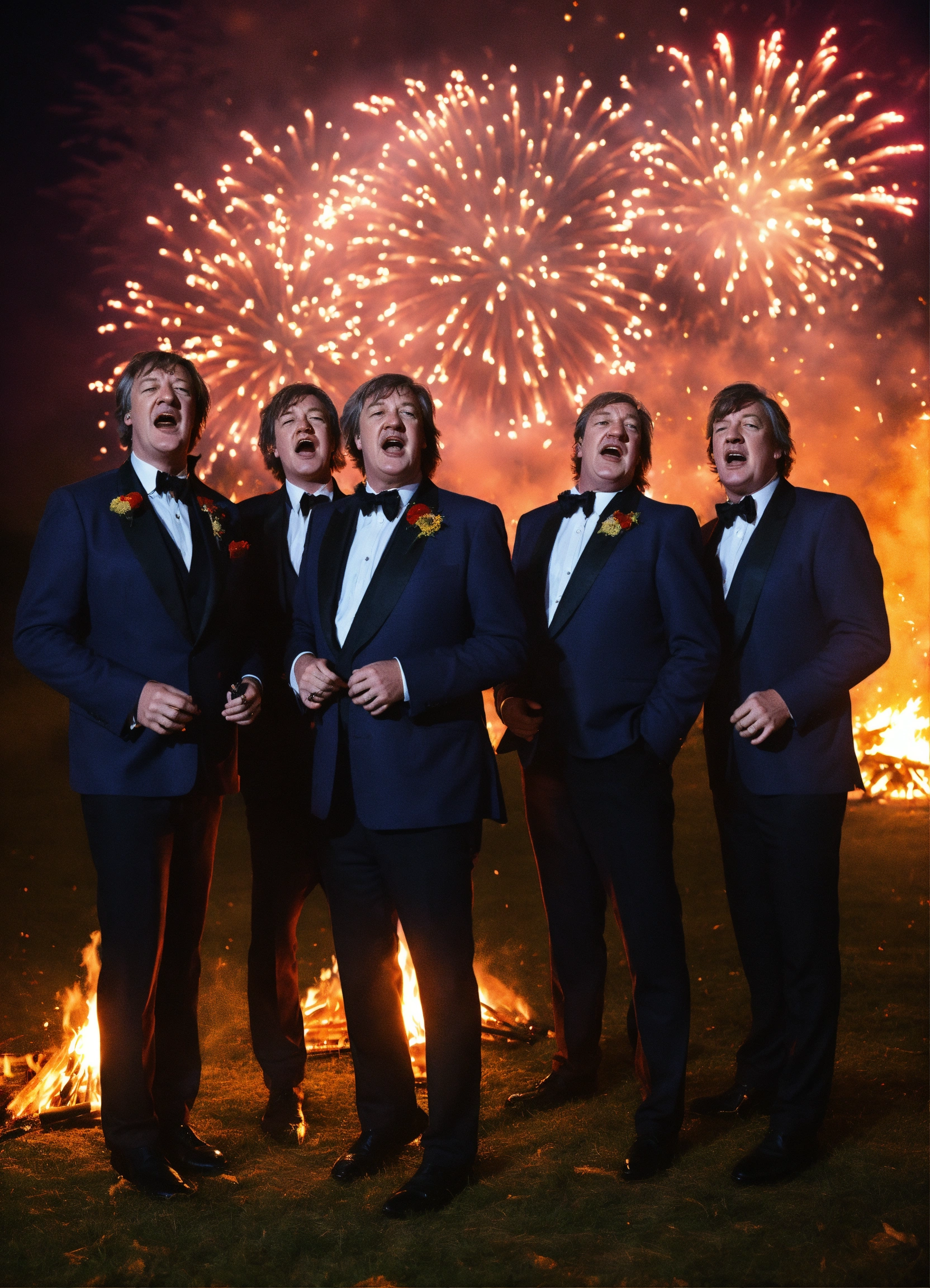 Lexica - Stephen fry and his 7 identical twin brothers singing, bonfire ...