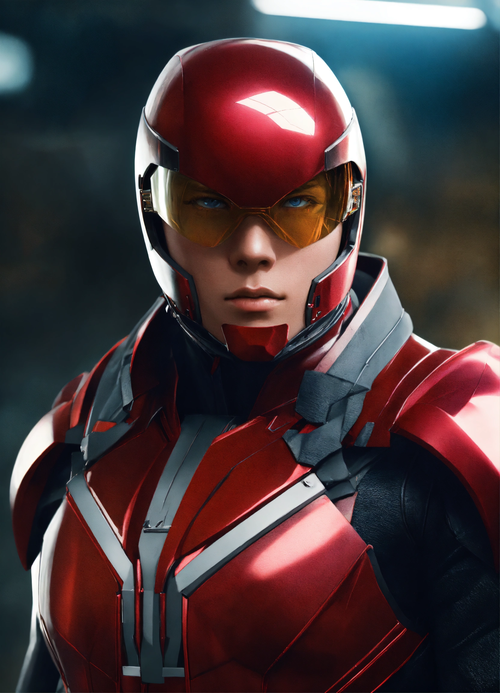 Lexica - Jesse Plemons as cylops with ruby red quartz visor from the ...