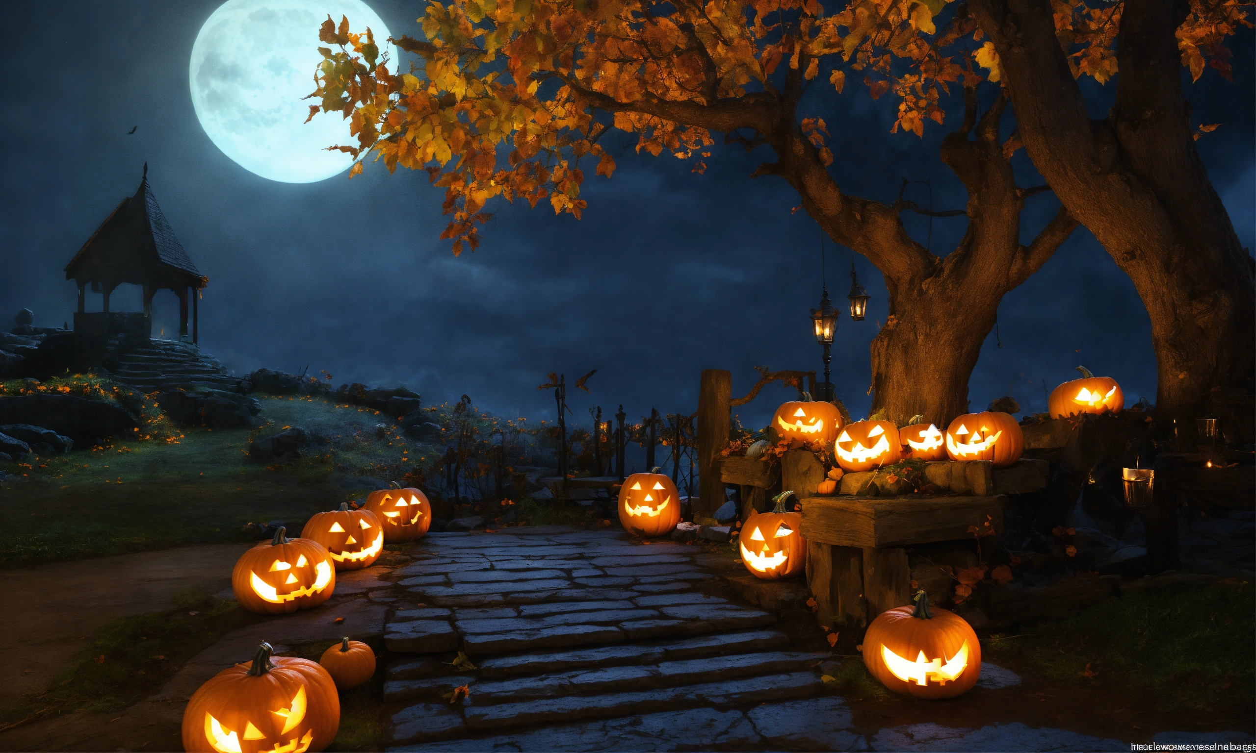 Lexica - Fantasy halloween scene