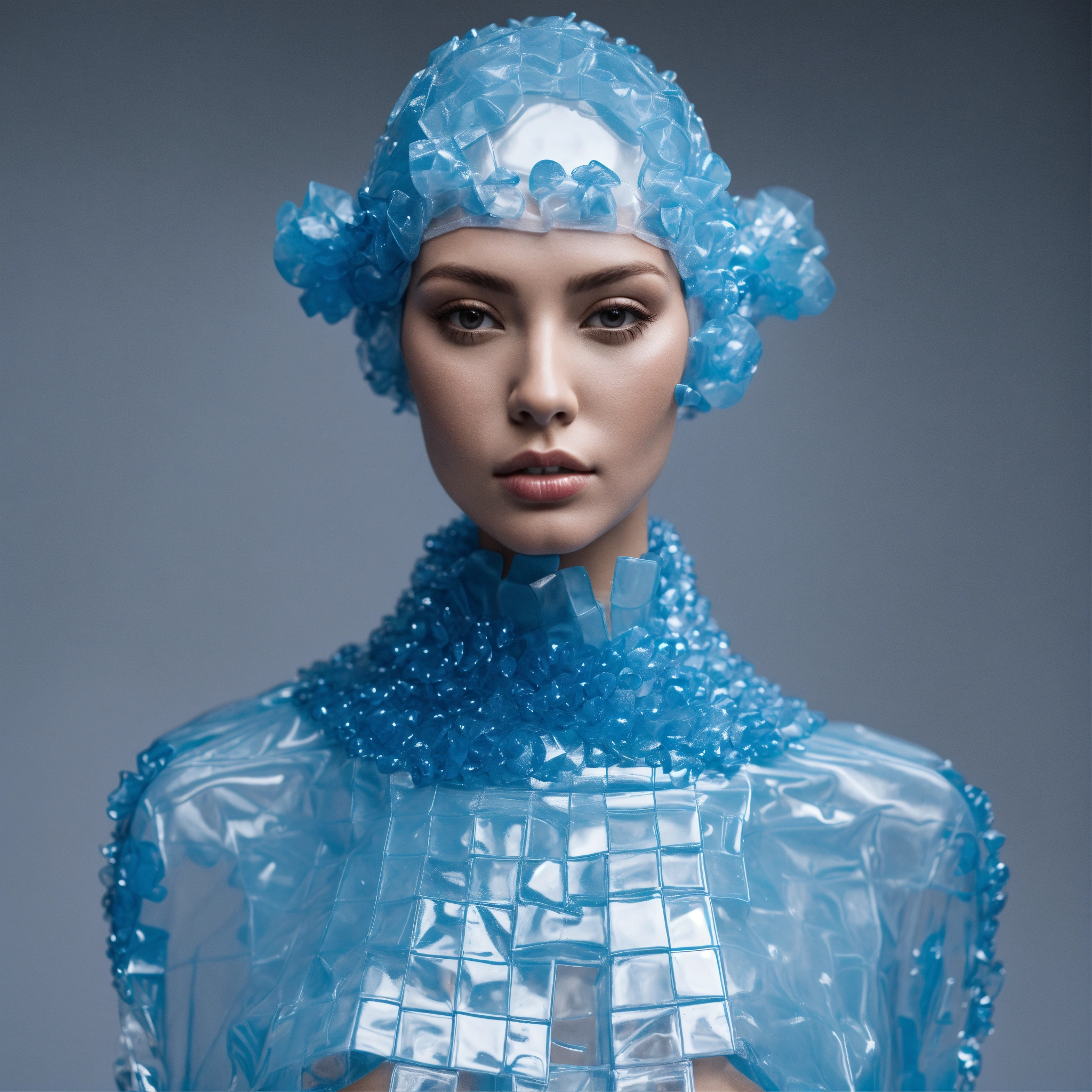 Lexica - Woman Made of Plastic, Outfit Made of Smooth Plastic