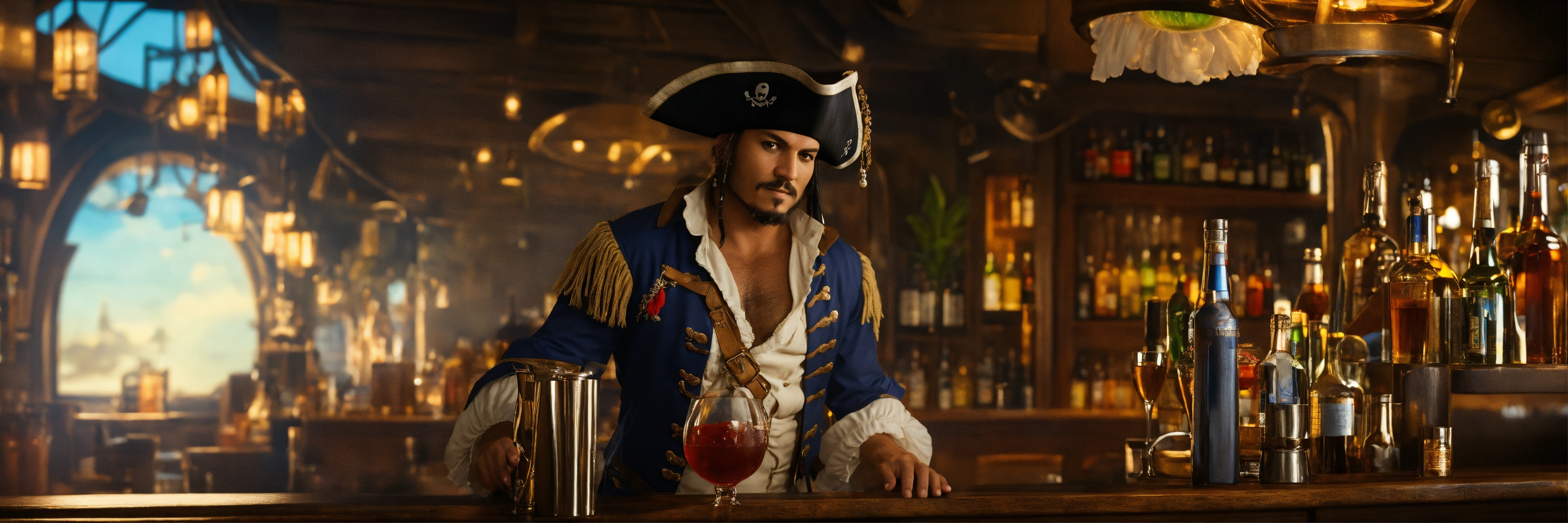 Lexica - Pirate Bartender, 8k