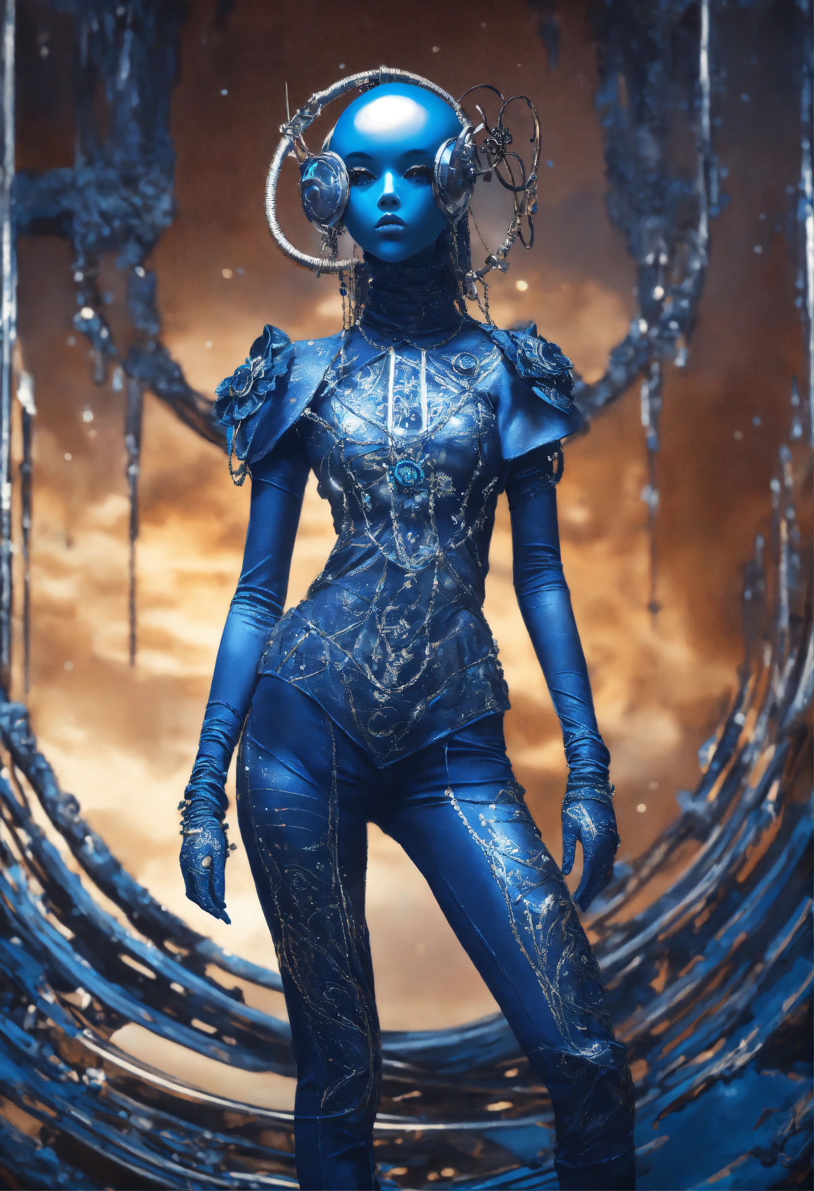 Lexica - Ethereal minimalist Alien race cybergoth fashion photography ...