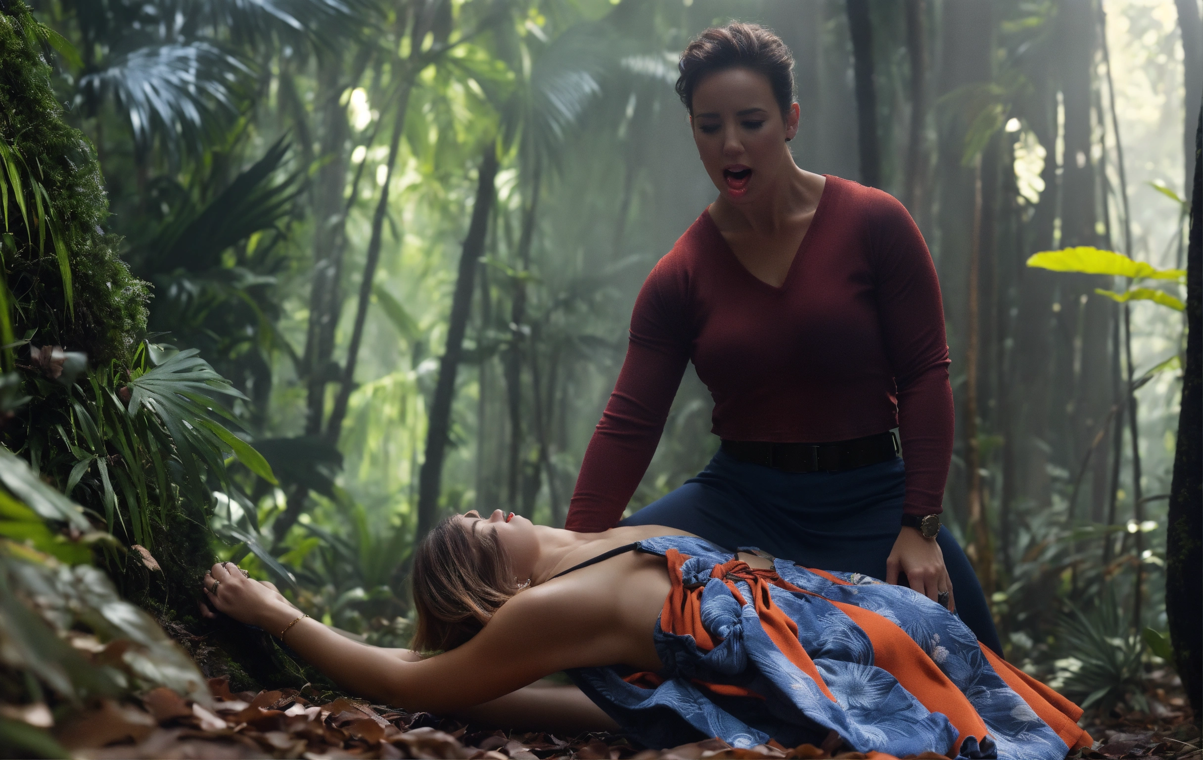 Lexica - Full body 8K top down image of scared and shocked in pain ...