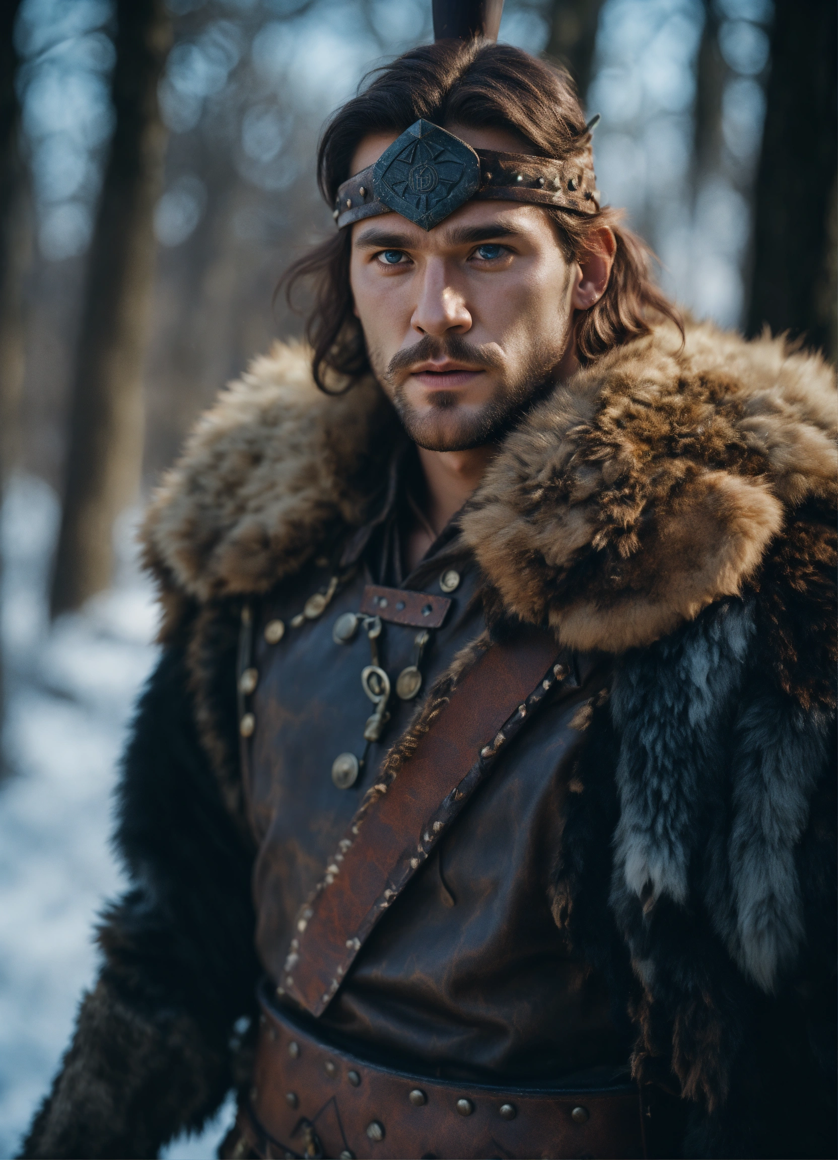 Lexica - Germanic barbarian man with a pointed nose and small ears. He ...