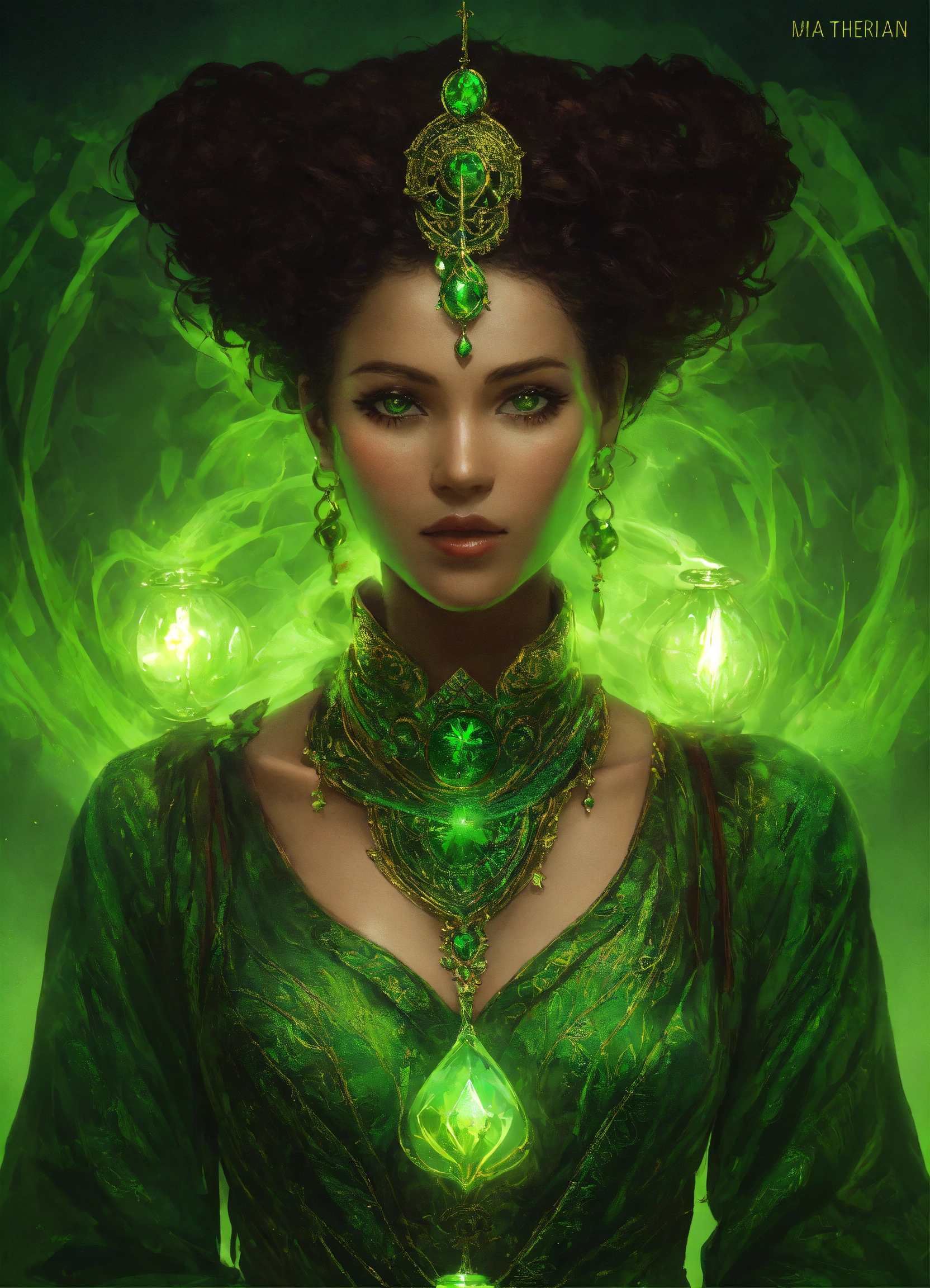 Lexica - A Dathomirian woman with green magic.