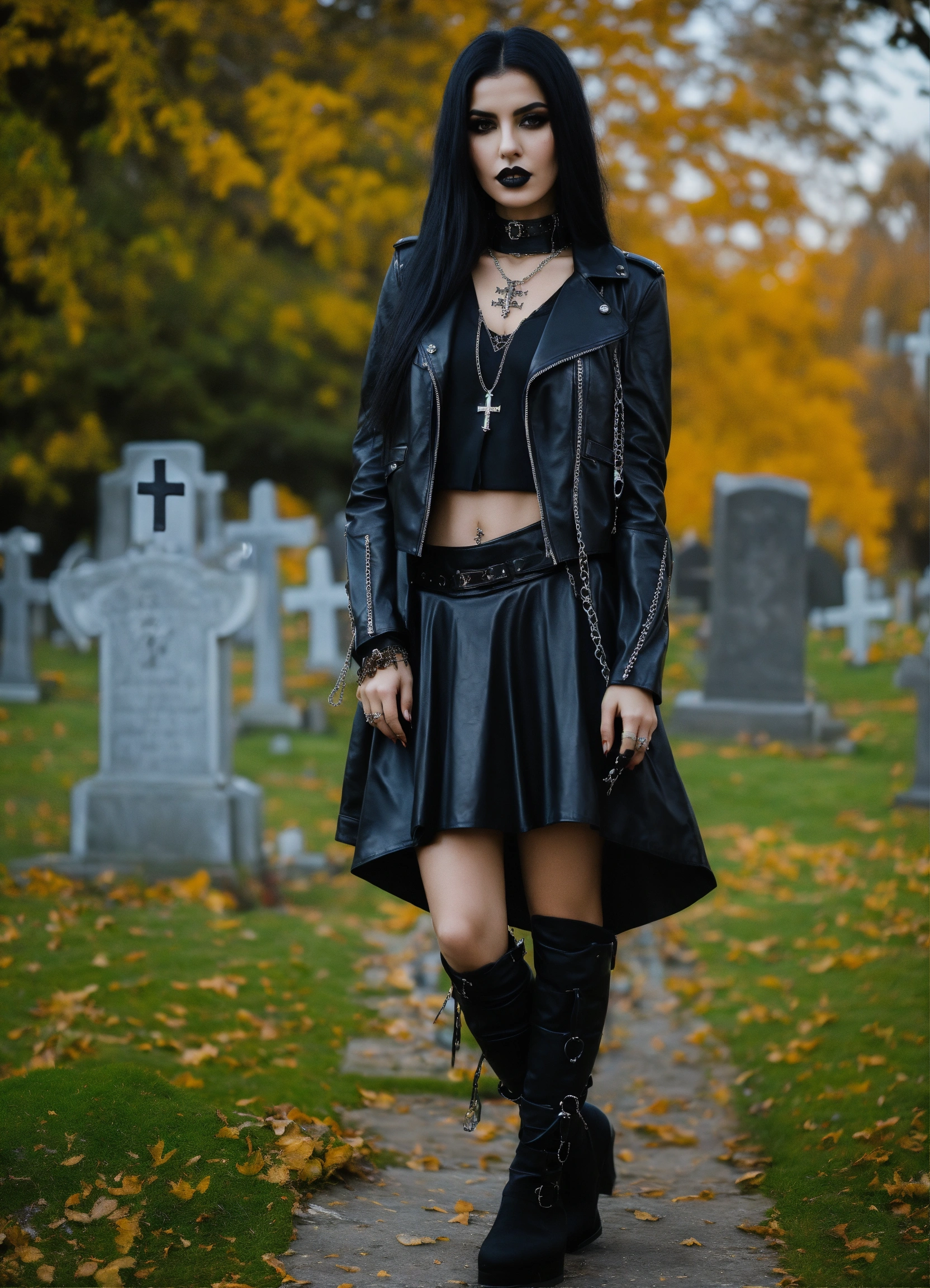 Lexica - Stunning arab seductress woman fashion goth model, strict pose ...