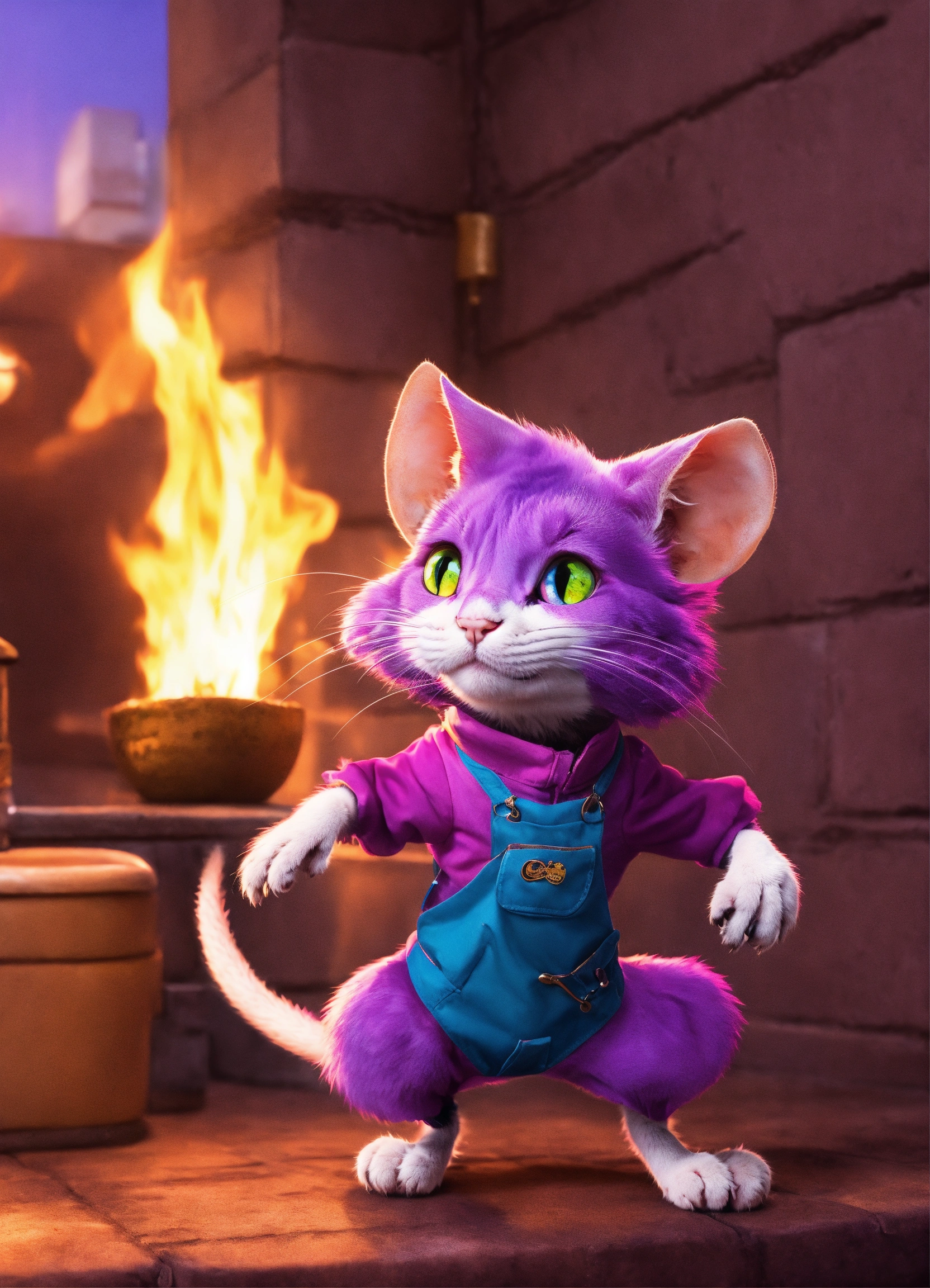 Lexica - Blaze the Cat as a rat