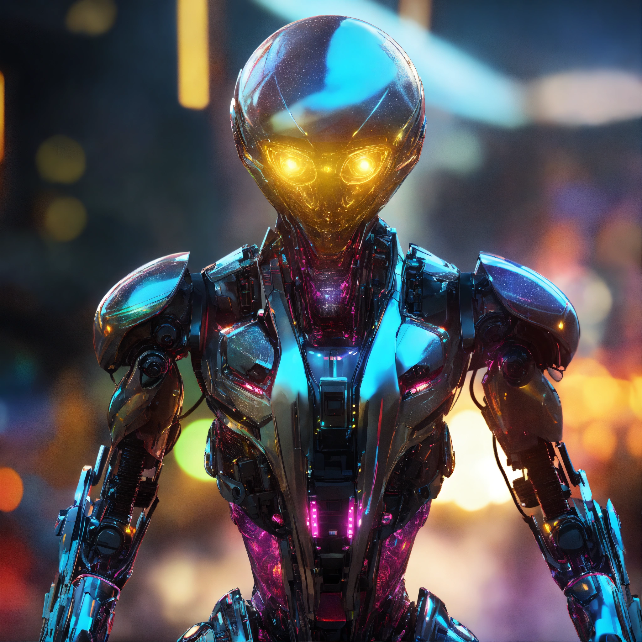 Lexica - Badass translucent polycarbonate robot that looks like an ...