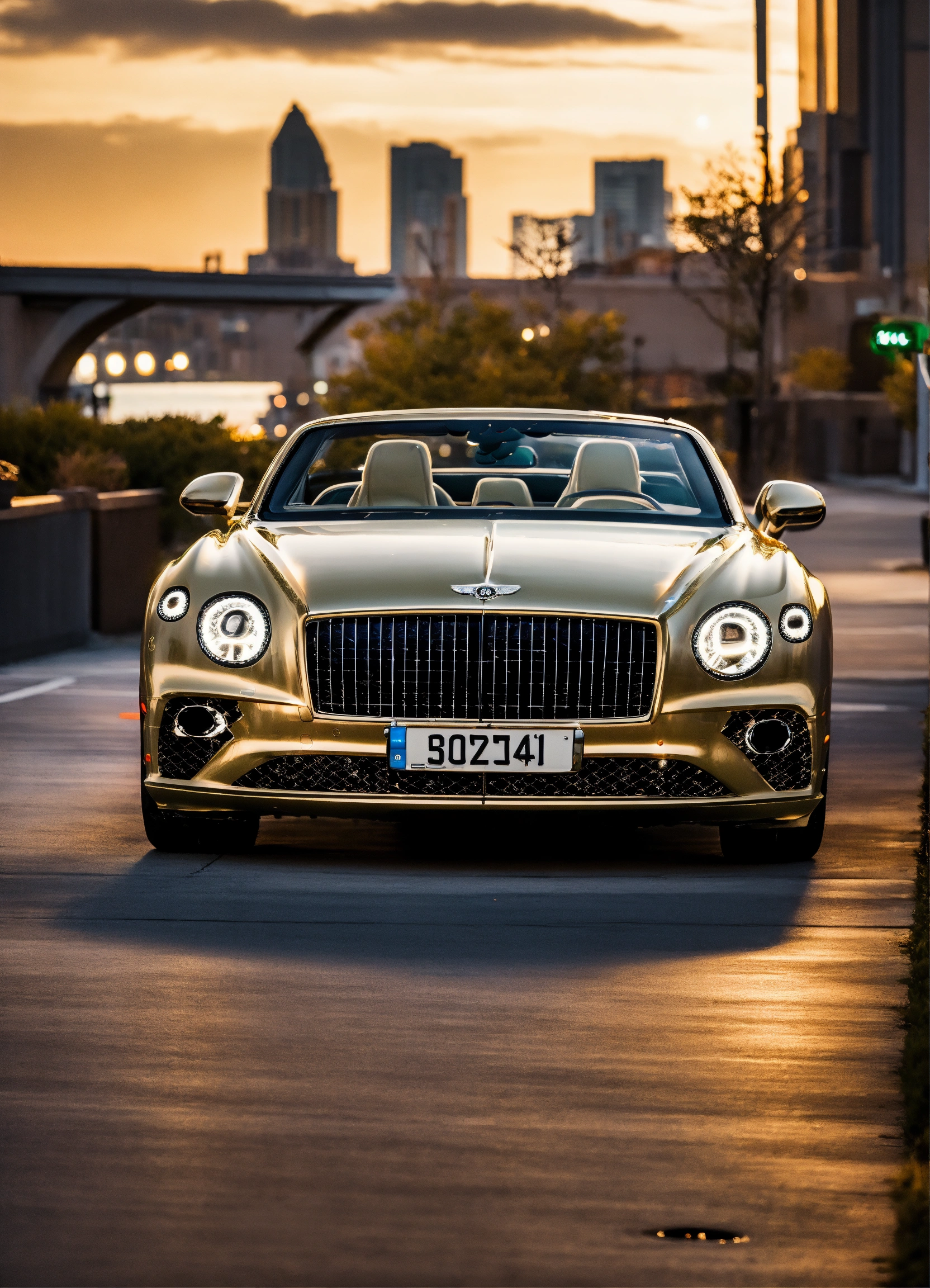 Lexica - 2022 Bentley continental GT convertible white with gold trim ...