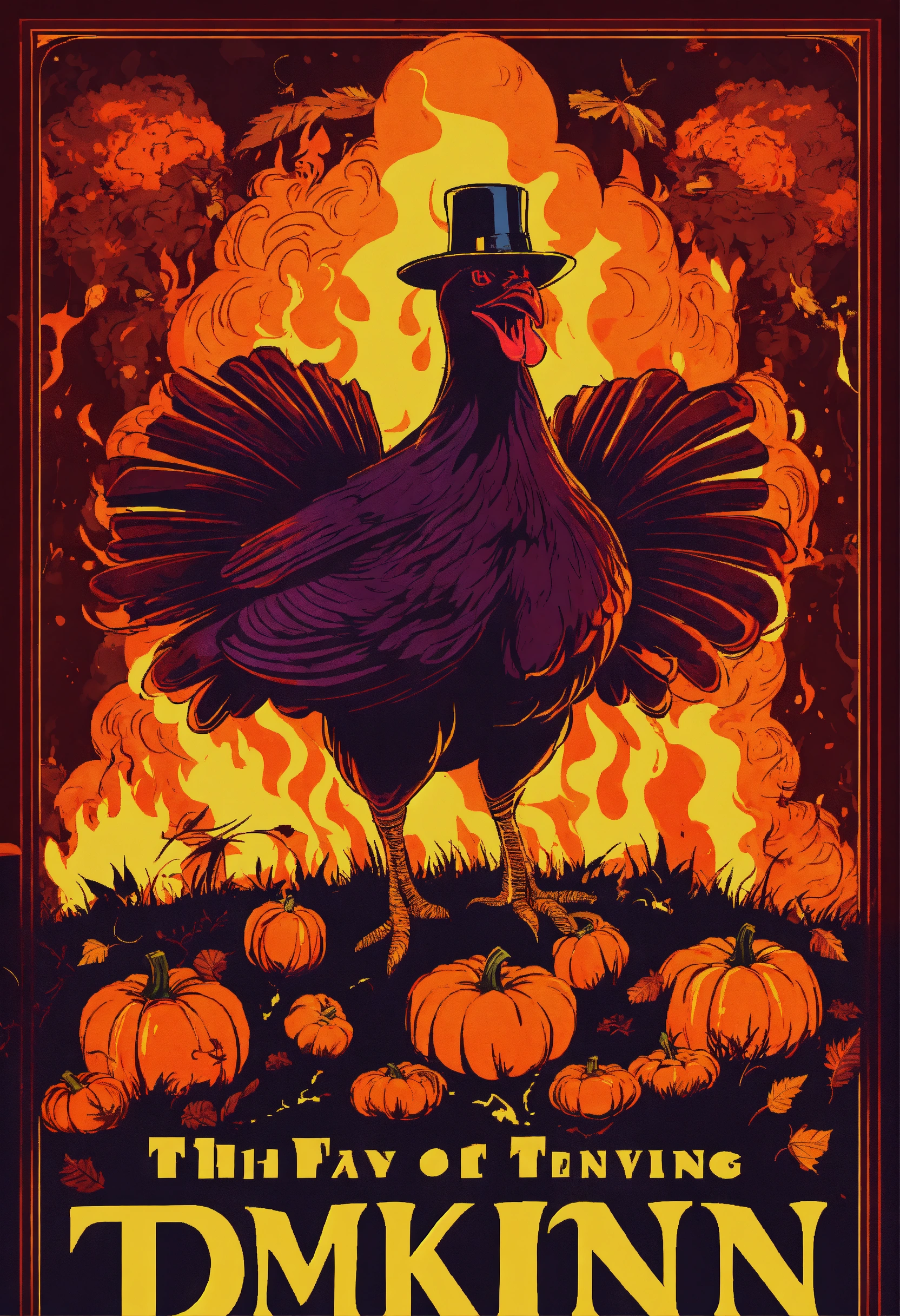 Lexica - 70s 80s movie poster, Lovecraft demon turkey, thanksgiving ...