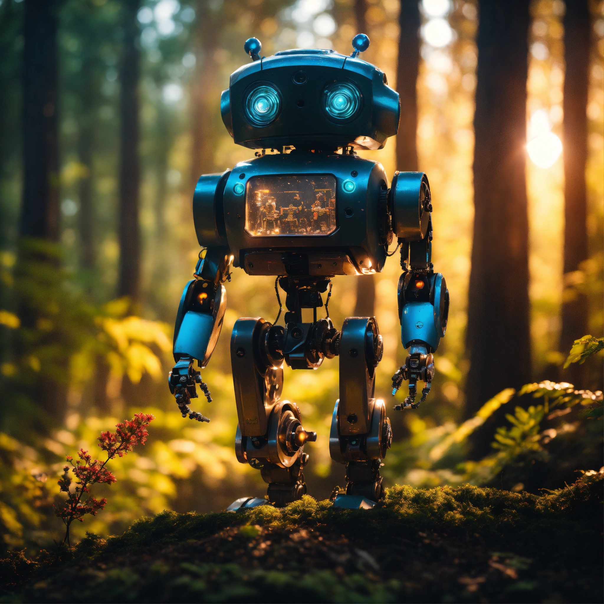 Lexica - Medium shot, A cute ((robot)), moody lighting, best quality ...