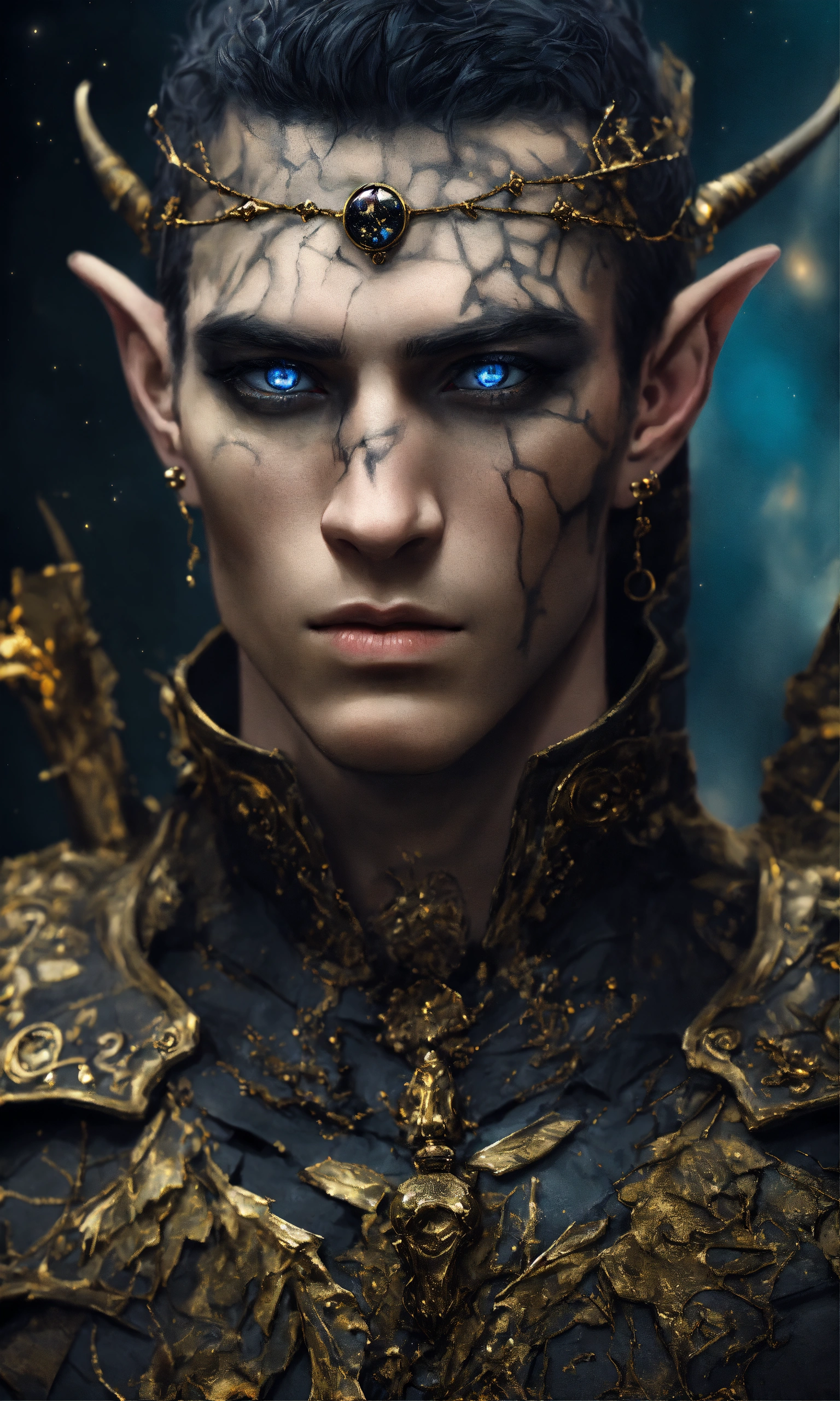 Lexica - Fantasy portrait of a gaunt male elf, sickly thin, scrawny ...