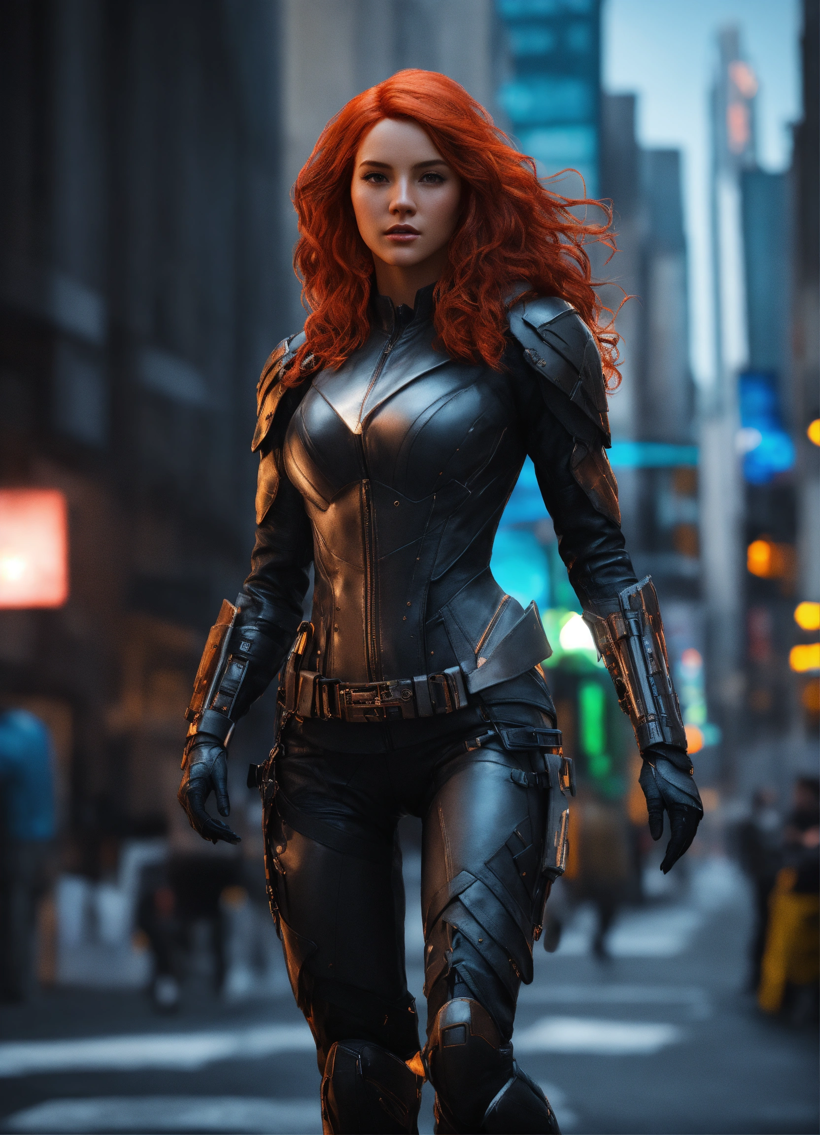 Lexica - A beautiful, shapely bIrish redhead female goddess with long ...