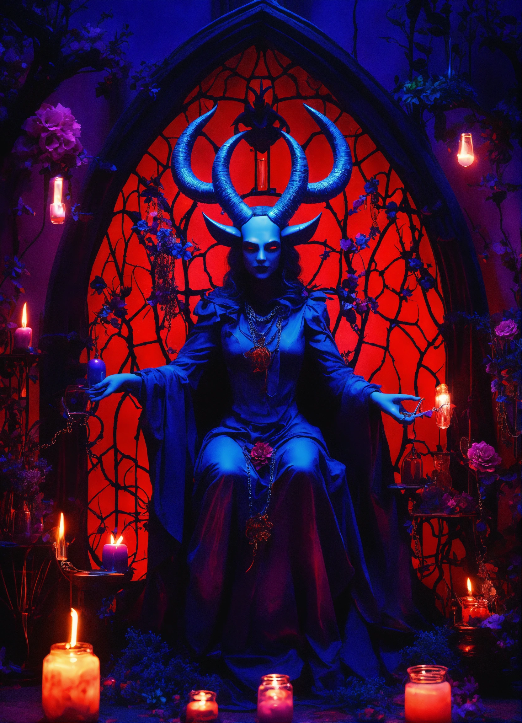 Lexica - ALL GLASSBLOWING WITCH STYLE DOLL MAN devil Big baphomet horns ...