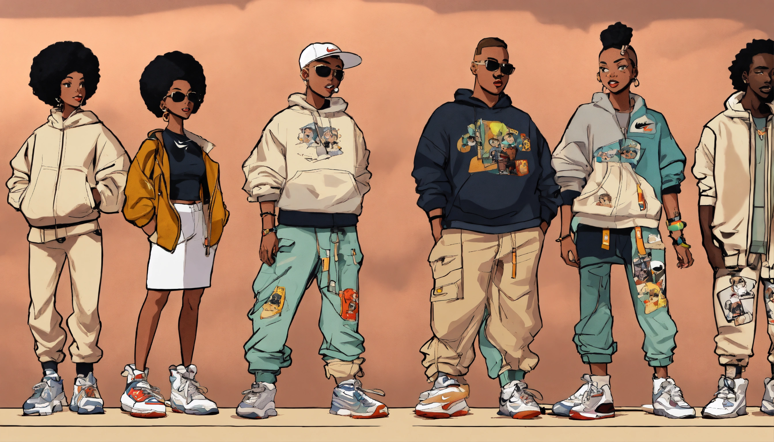 Lexica - ((Cartooned)) illustration of Black jetsons, boondocks, Dream ...