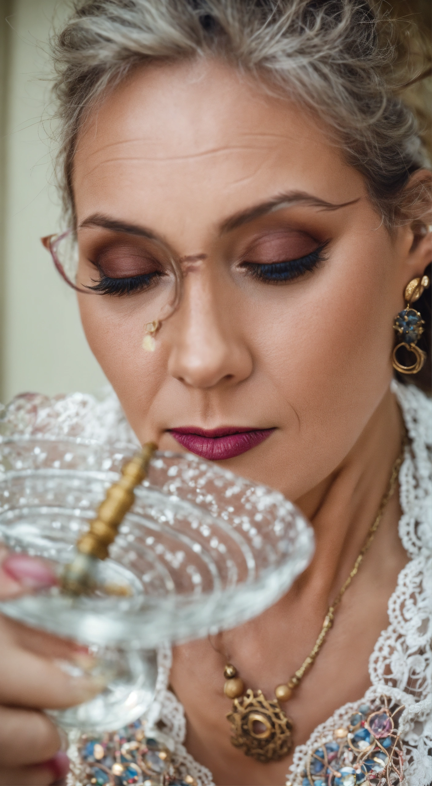 Lexica - Hypnotiziing Middle aged Romanian Witch Goddess casting a spell