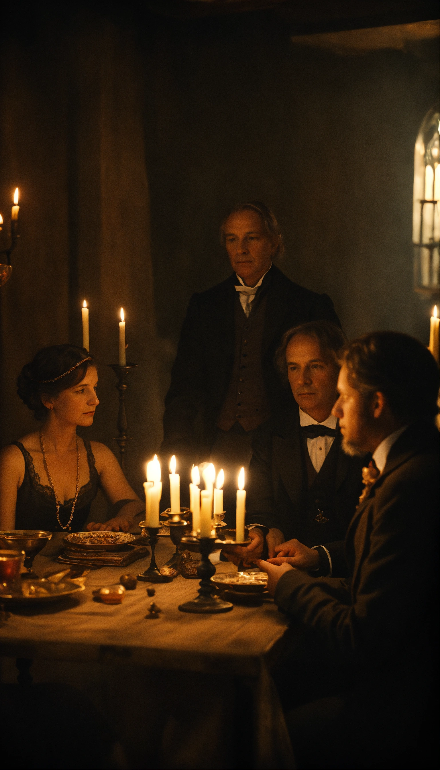 Lexica - 04 adults from the 19th century sitting hand in hand at a ...