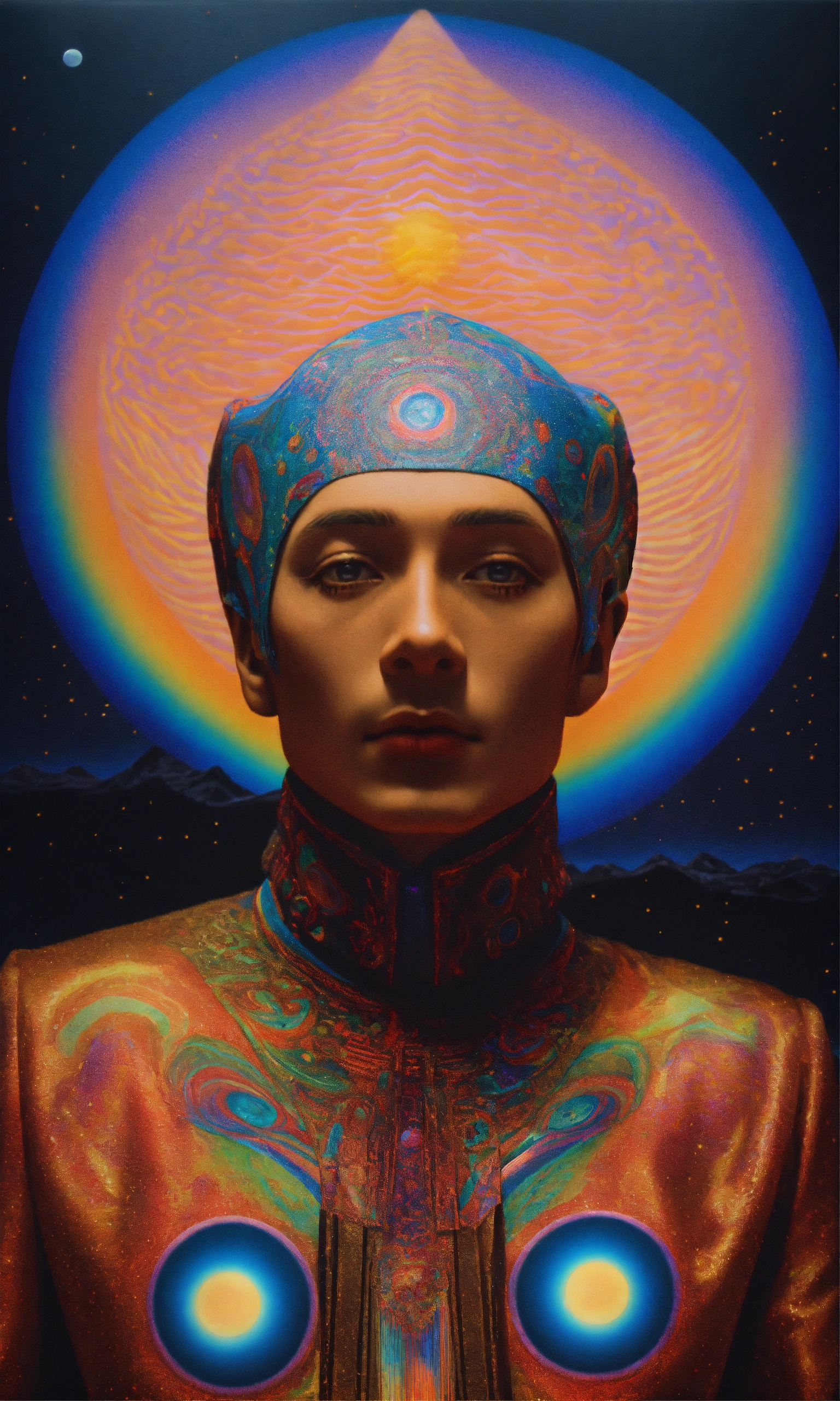 Lexica - Photorealistic 3D portrait of folk costume, of cosmic Alex ...