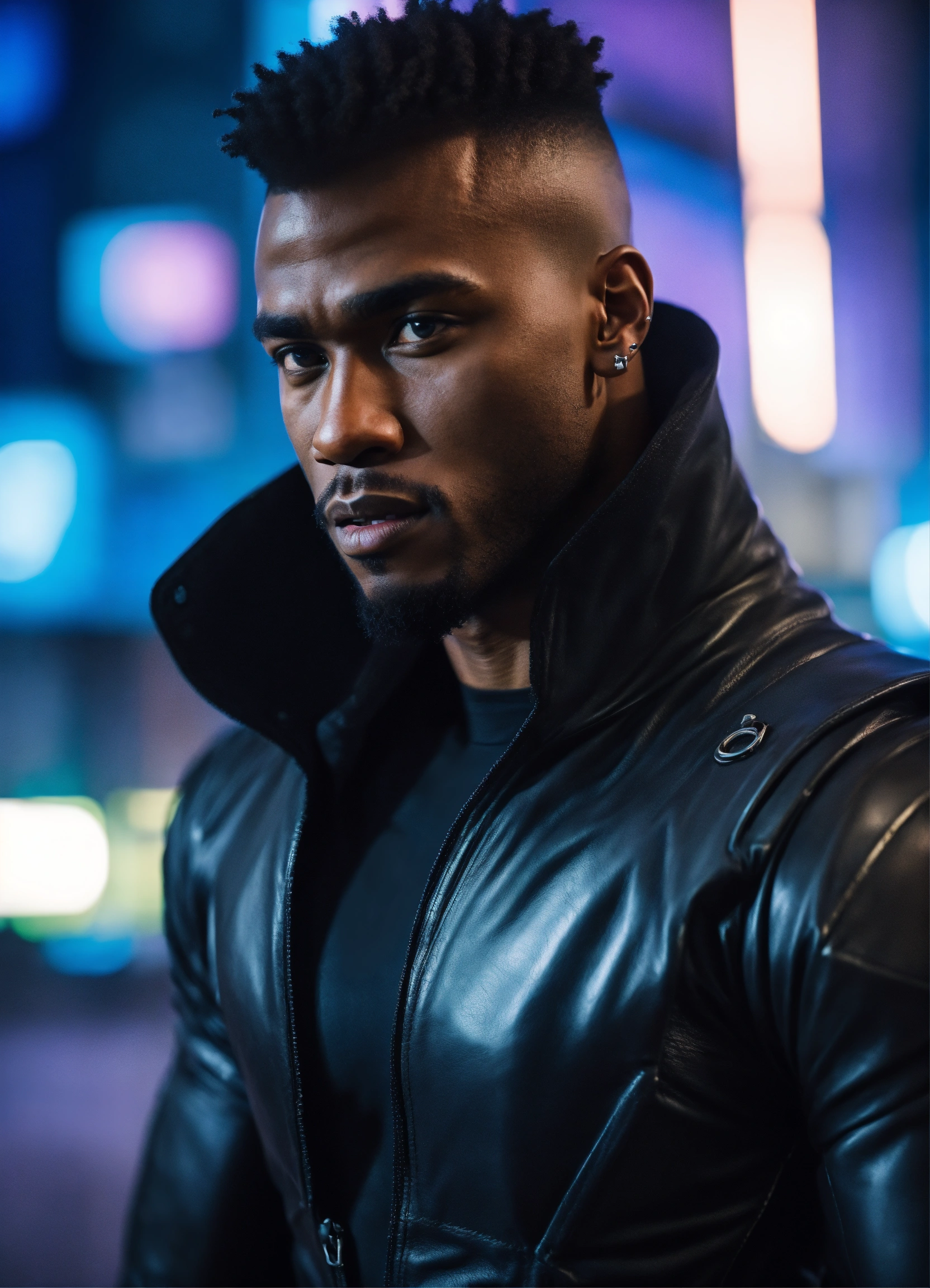 Lexica - A strong black man , a young athletic man with piercing brown ...