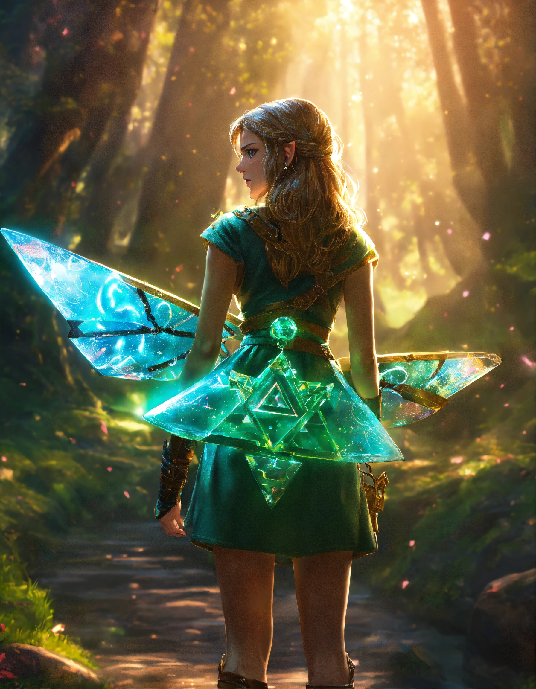 Lexica - Photorealistic full body portrait from behind of magic ...