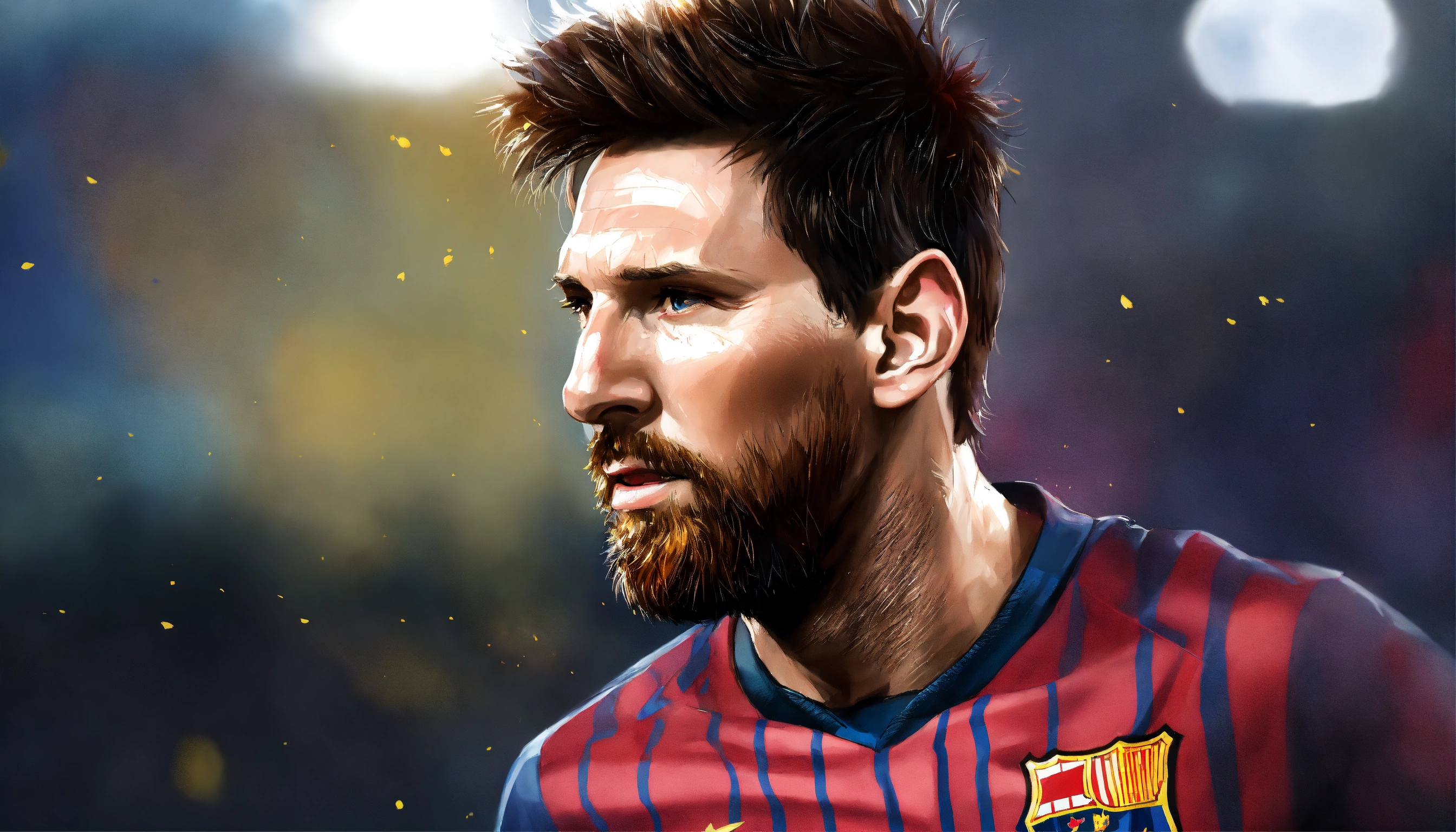 Lexica - Lionel messi, digital painting, artstation, concept art, matte ...