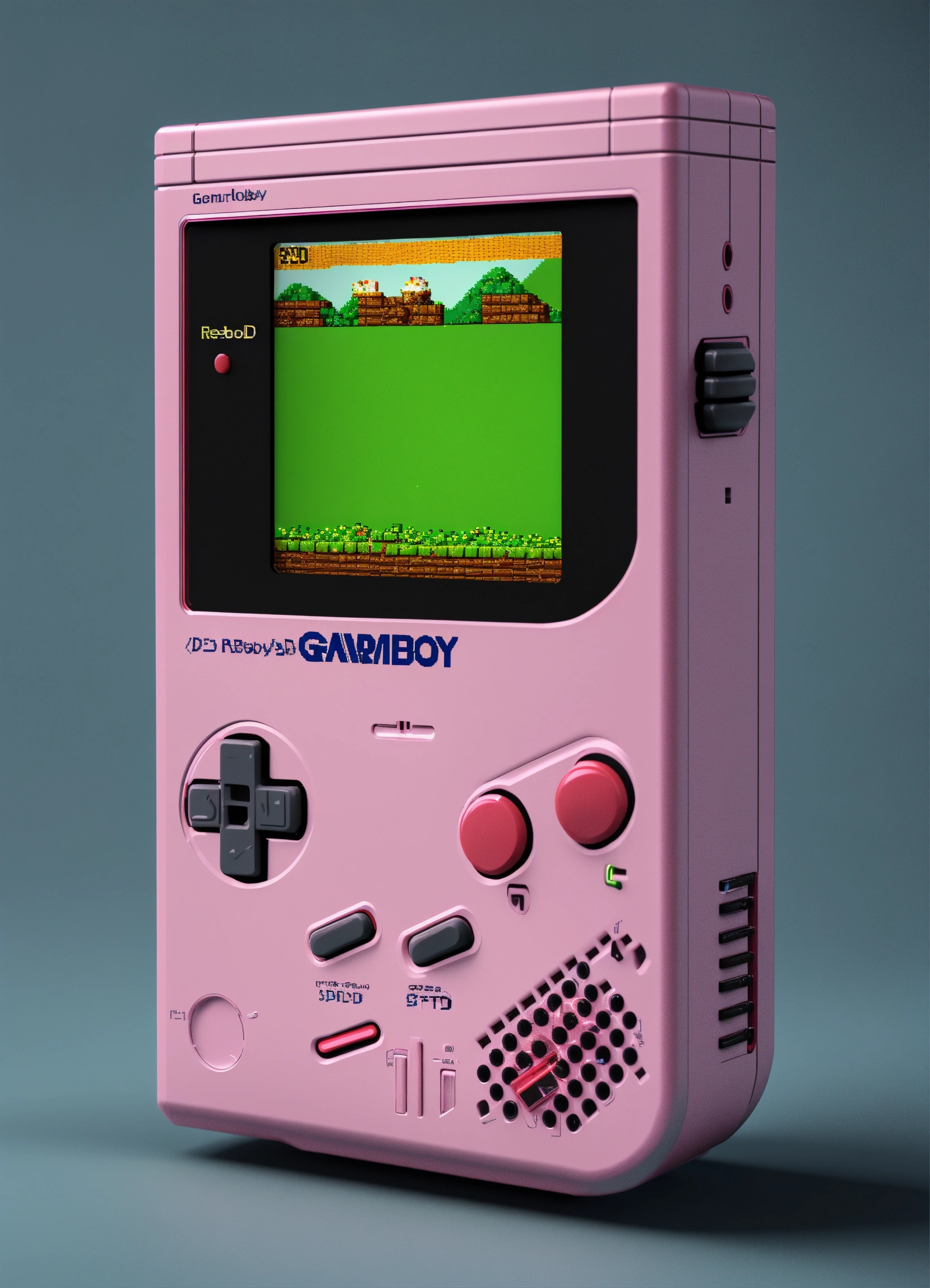 Lexica - 3D retro game boy render