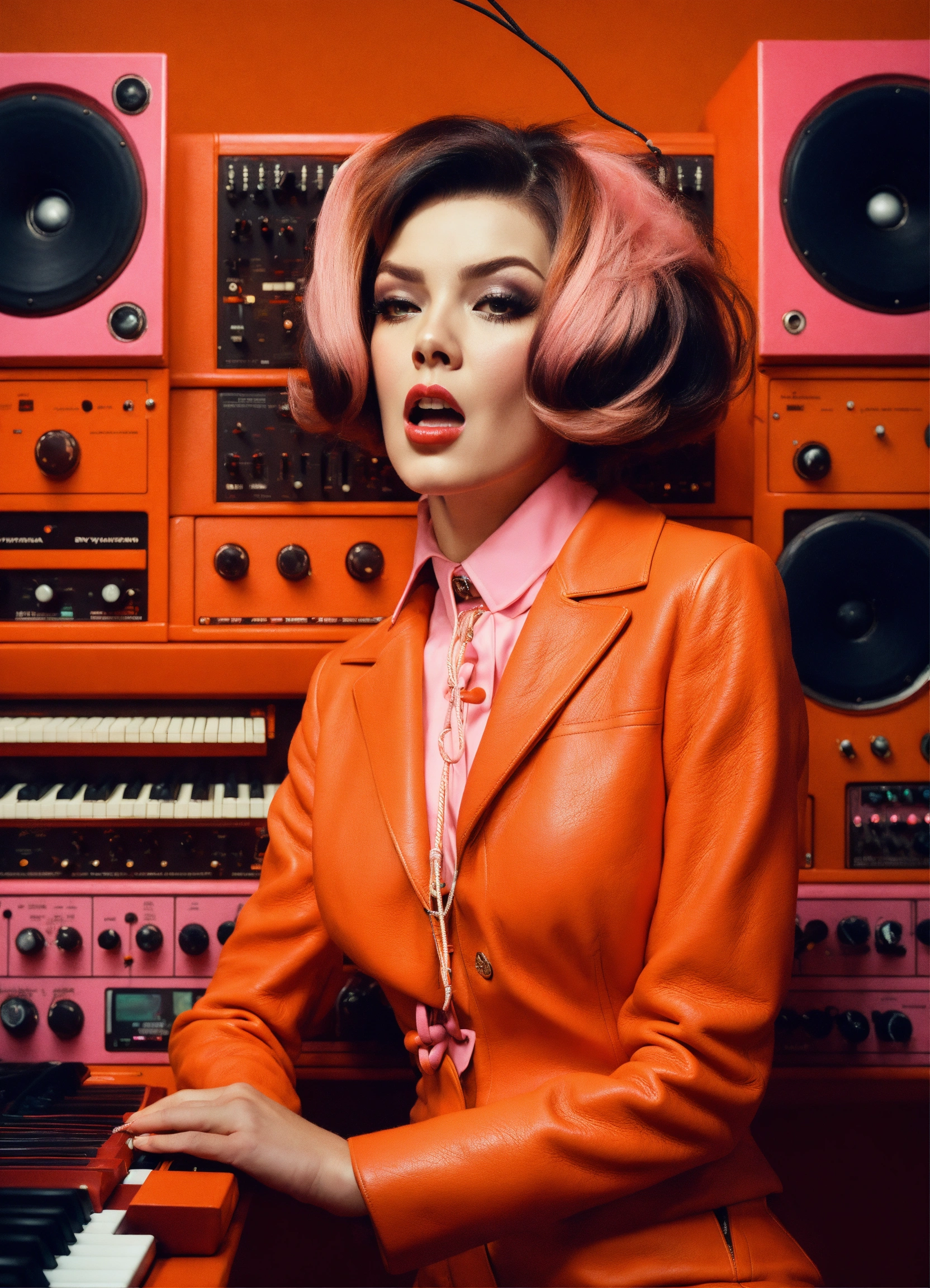 Lexica - Half body front screaming portrait Photography, in front of ...