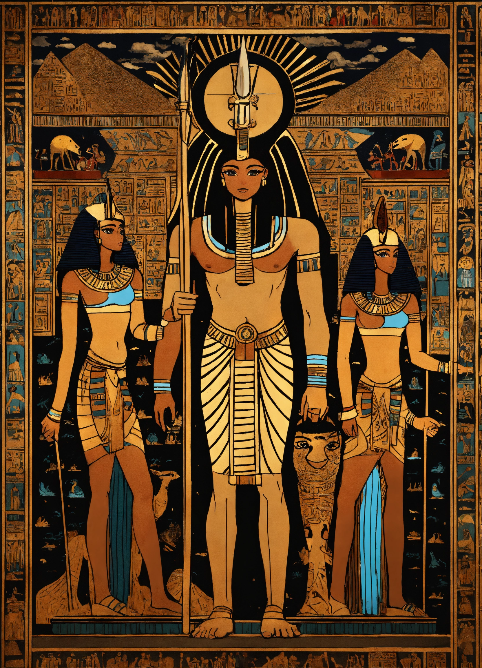 Lexica - Black Egypt, Black Egyptian gods worshipped, depiction of ...