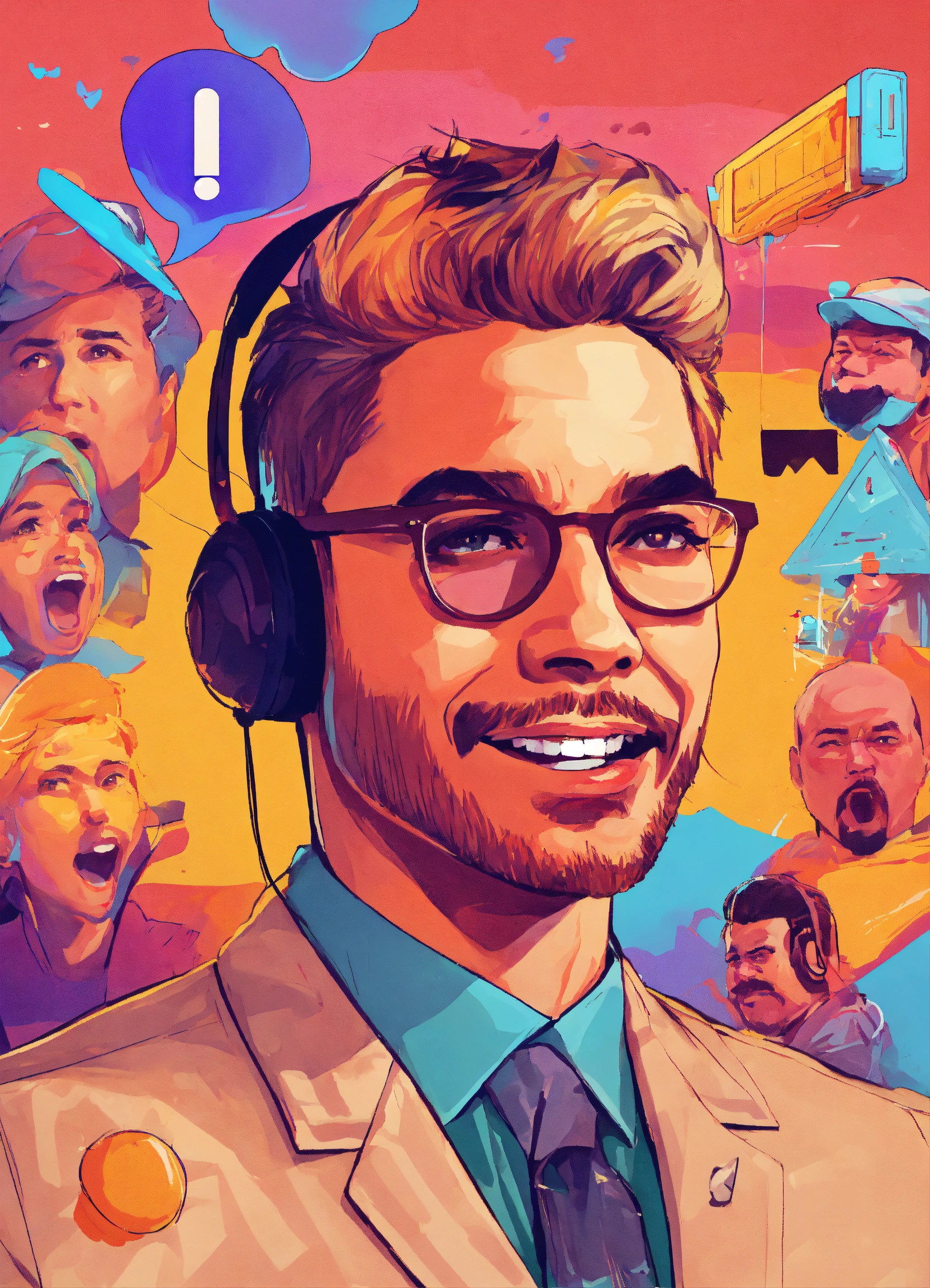 Lexica - A design that represents a celebrity following on a video ...