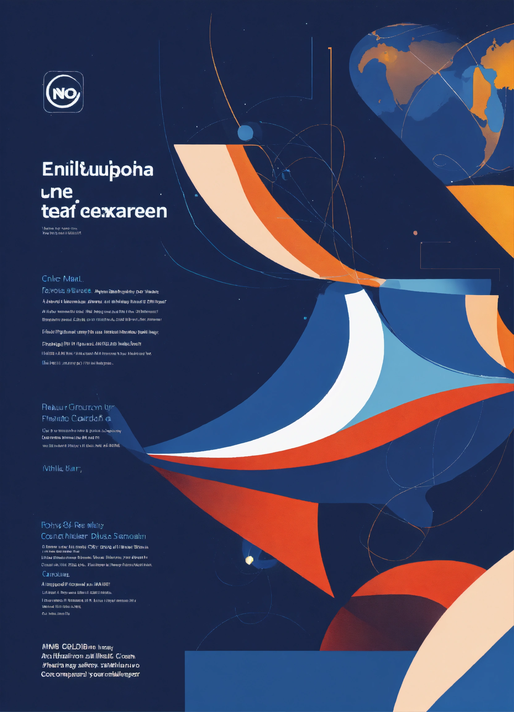 Lexica - Graphic cover, company name in the middle, colours are dark blue,