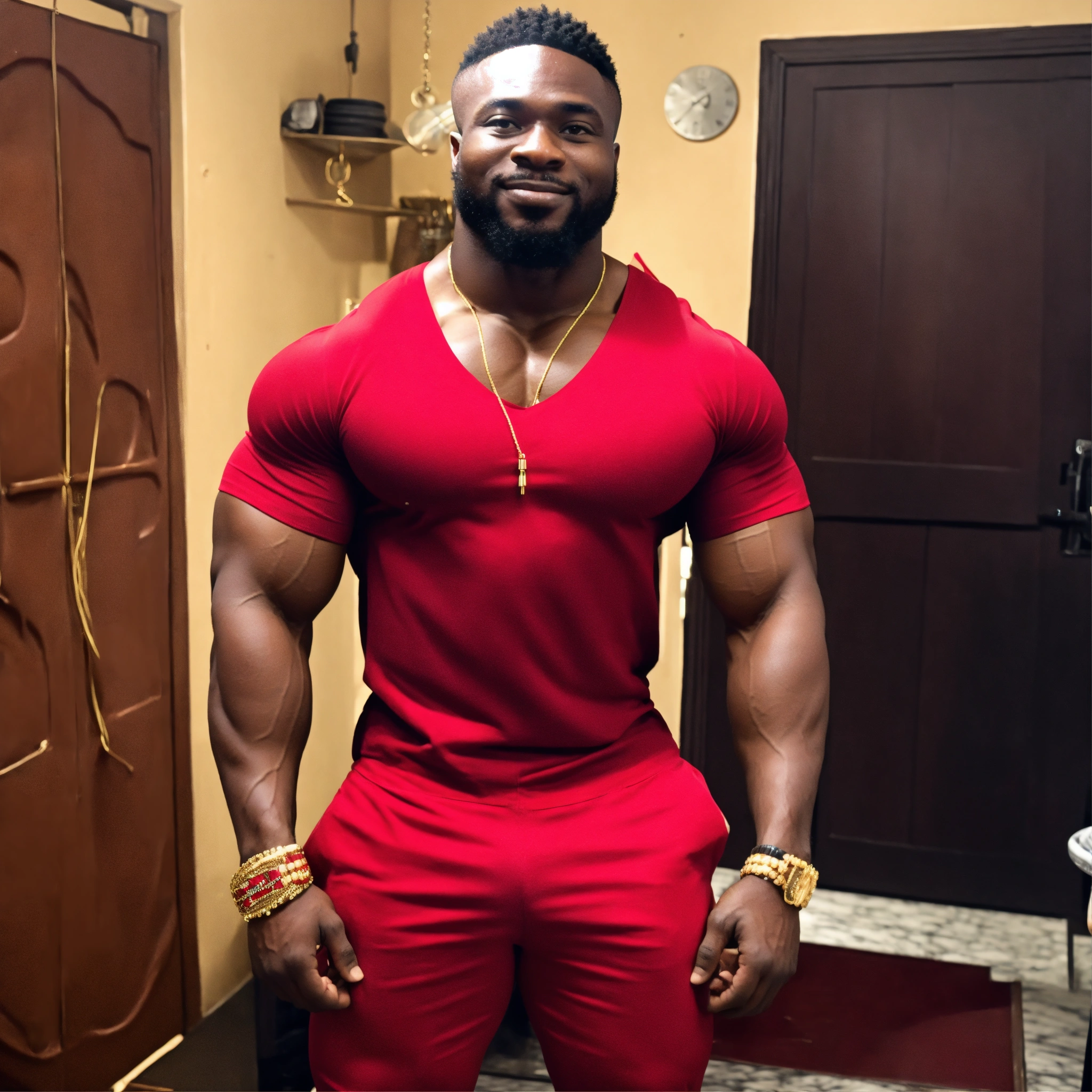 Lexica - 30-year-old Nigerian man with big muscles, big bodybuilder ...