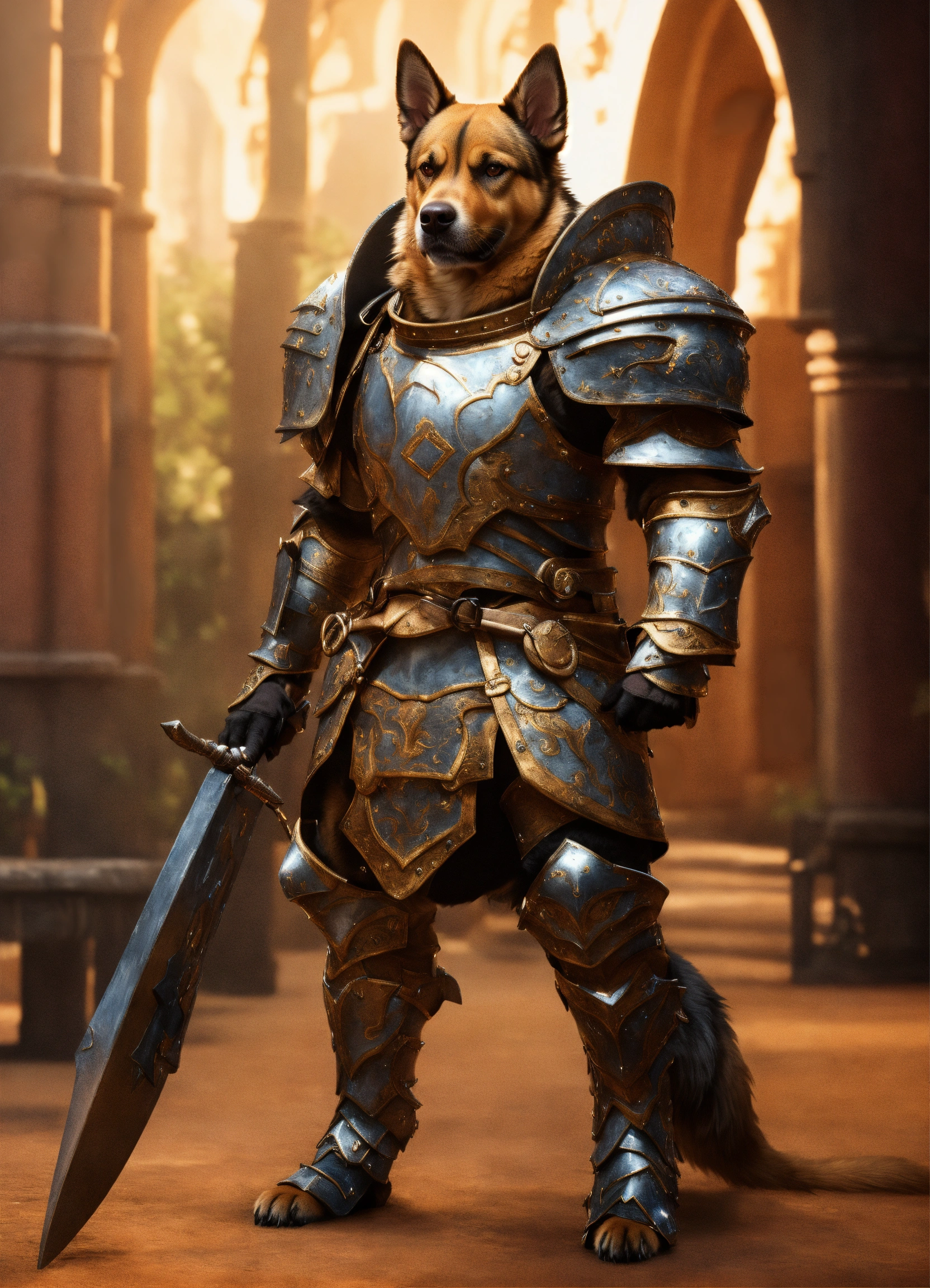 Lexica - High quality photo fullbody of a male anthro dog wearing ...