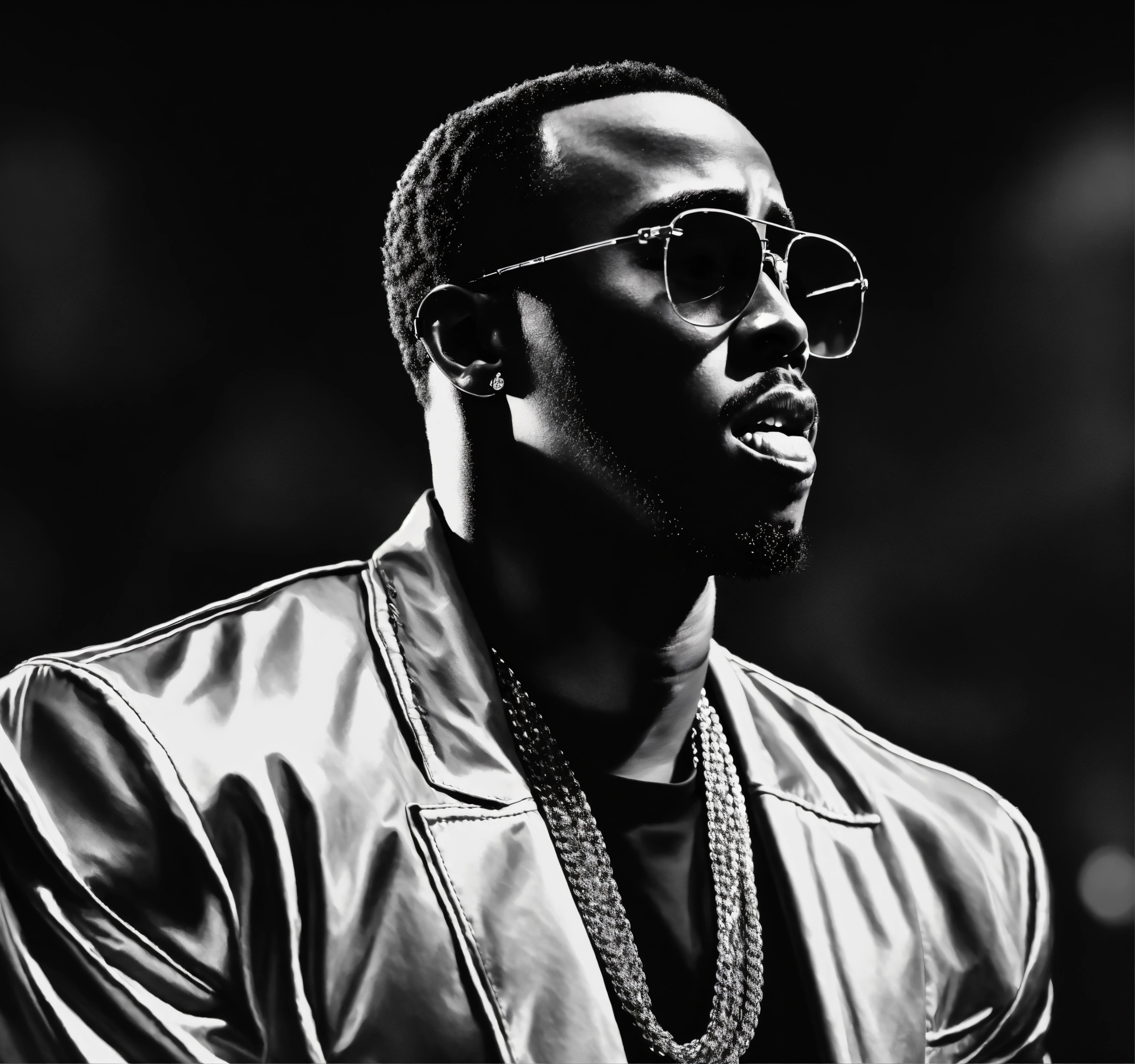 Lexica - Sky Pop art, hyperrealist portrait of black rapper "Diddy Sean ...