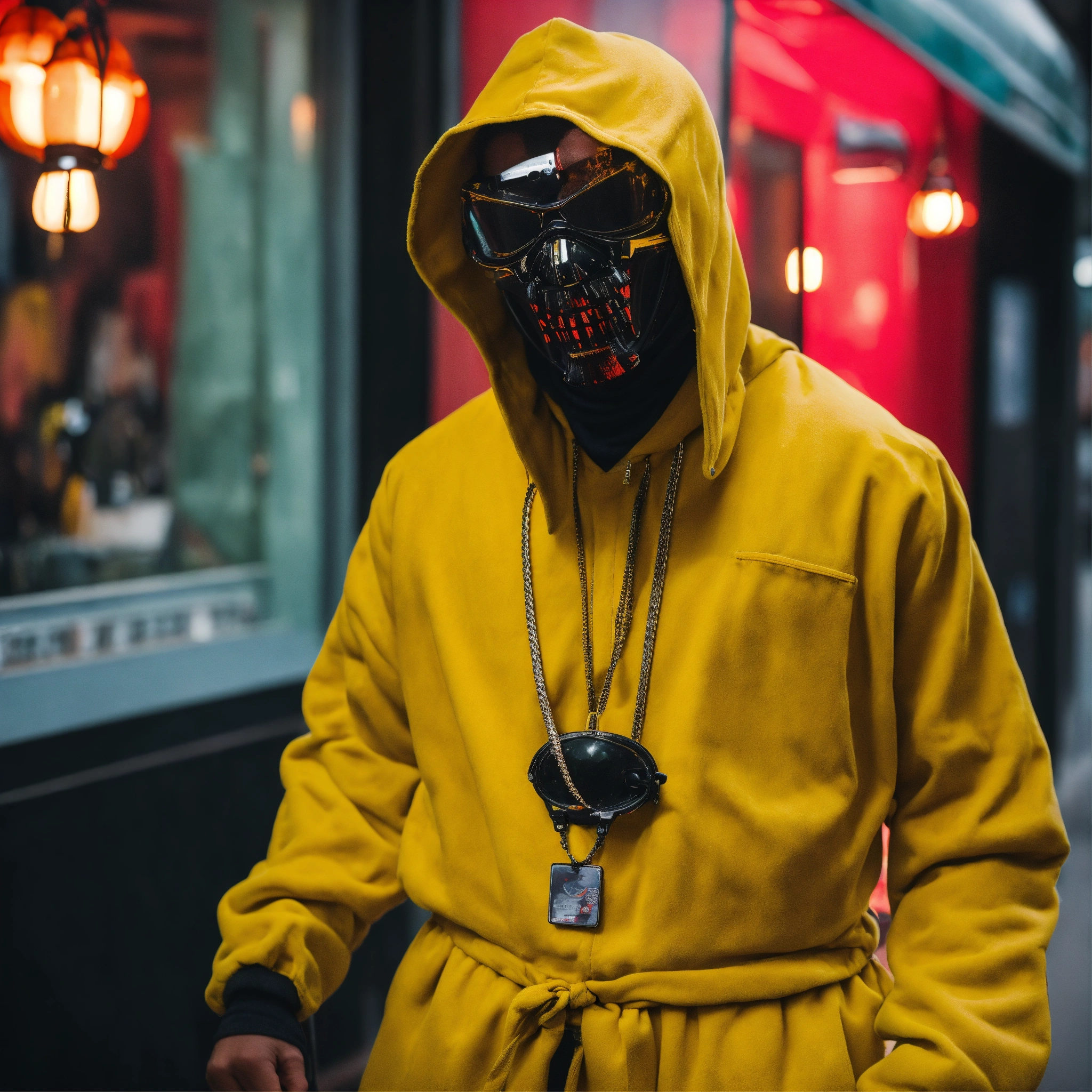 Lexica - The French rapper boba disguised in a scary costume