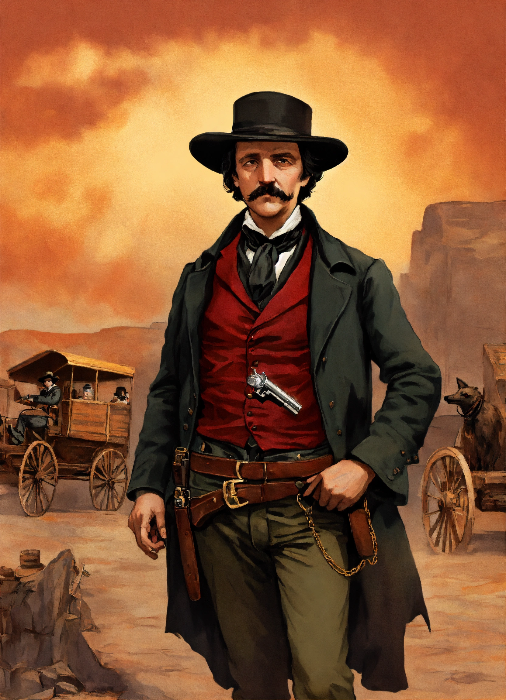 Lexica - Edgar Allan Poe as an outlaw gunfighter in the Old West ...