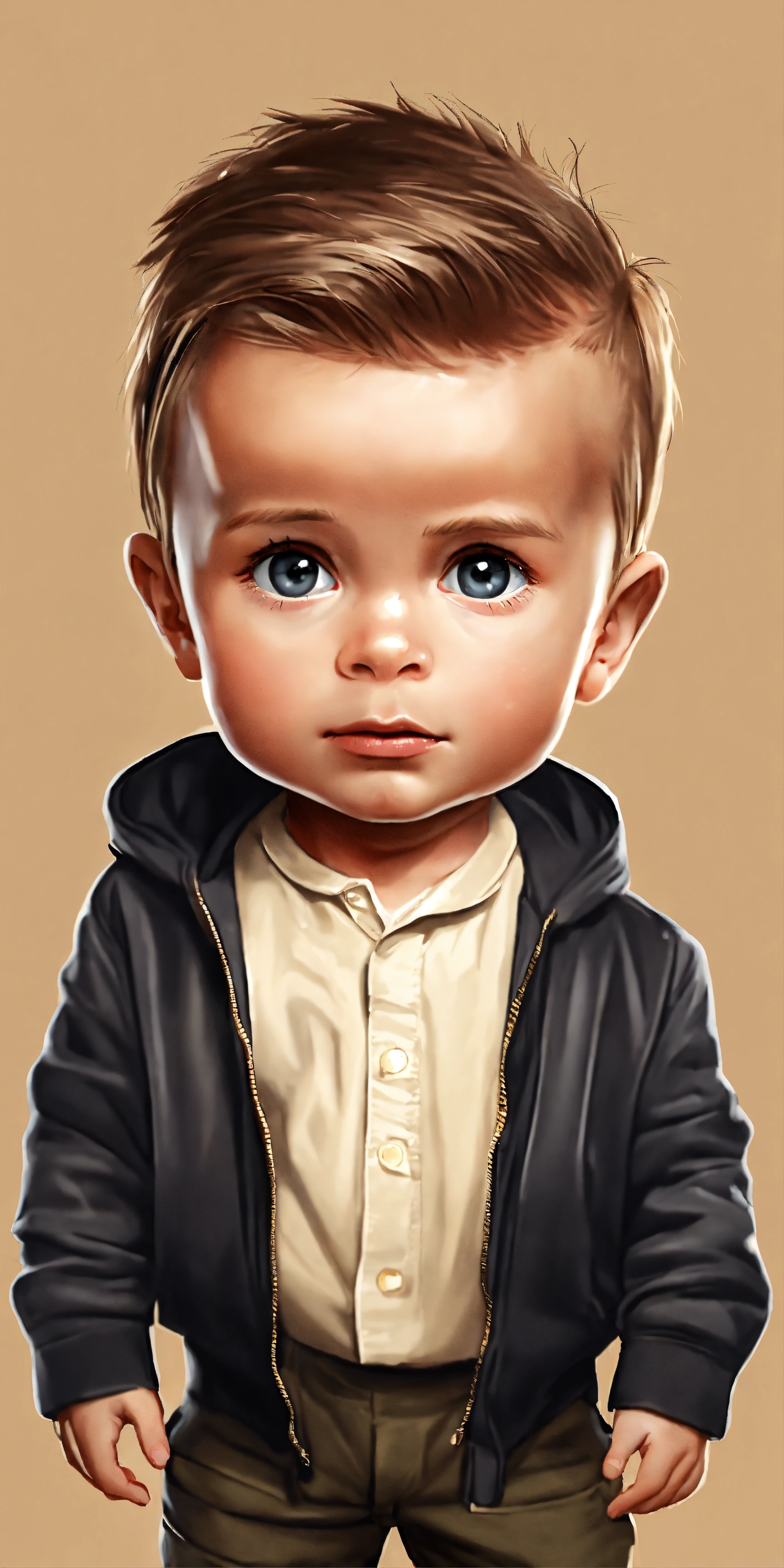Lexica - David Beckham cute baby cartoon realist big eyes