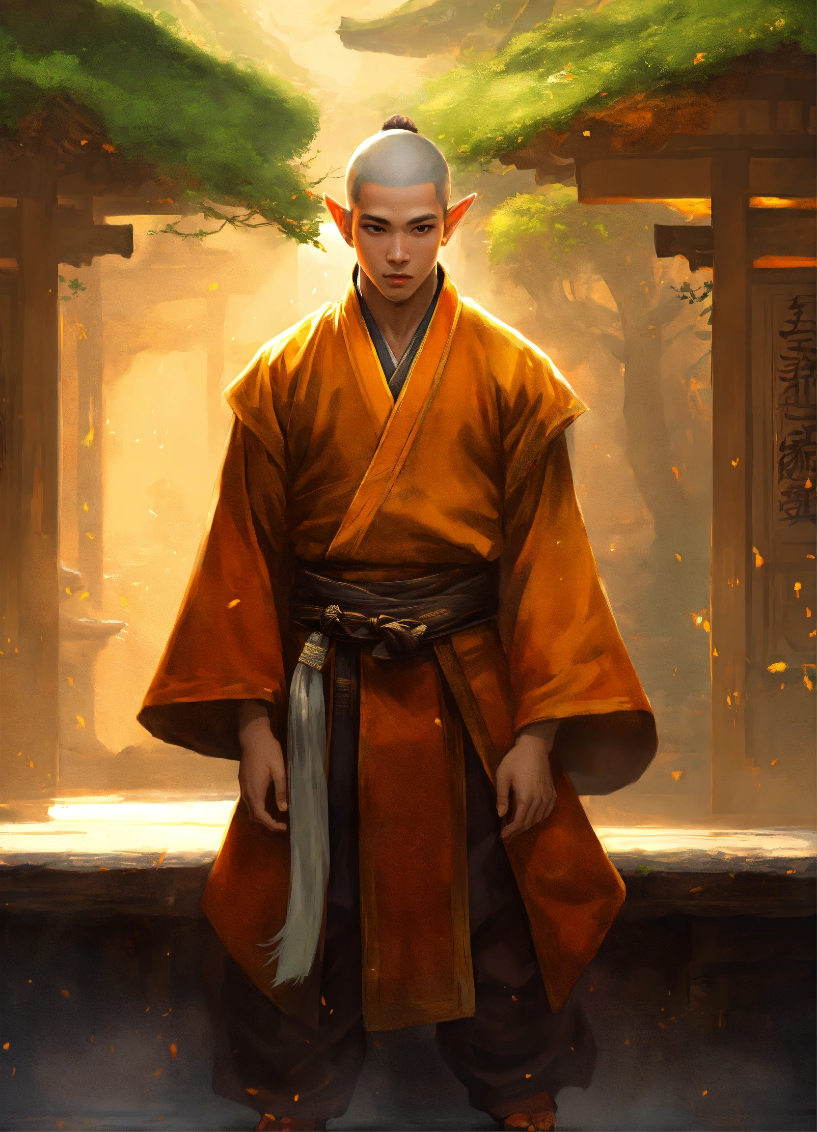 Lexica - Elf, young man, monk, martial arts, fantasy, pointed ears ...
