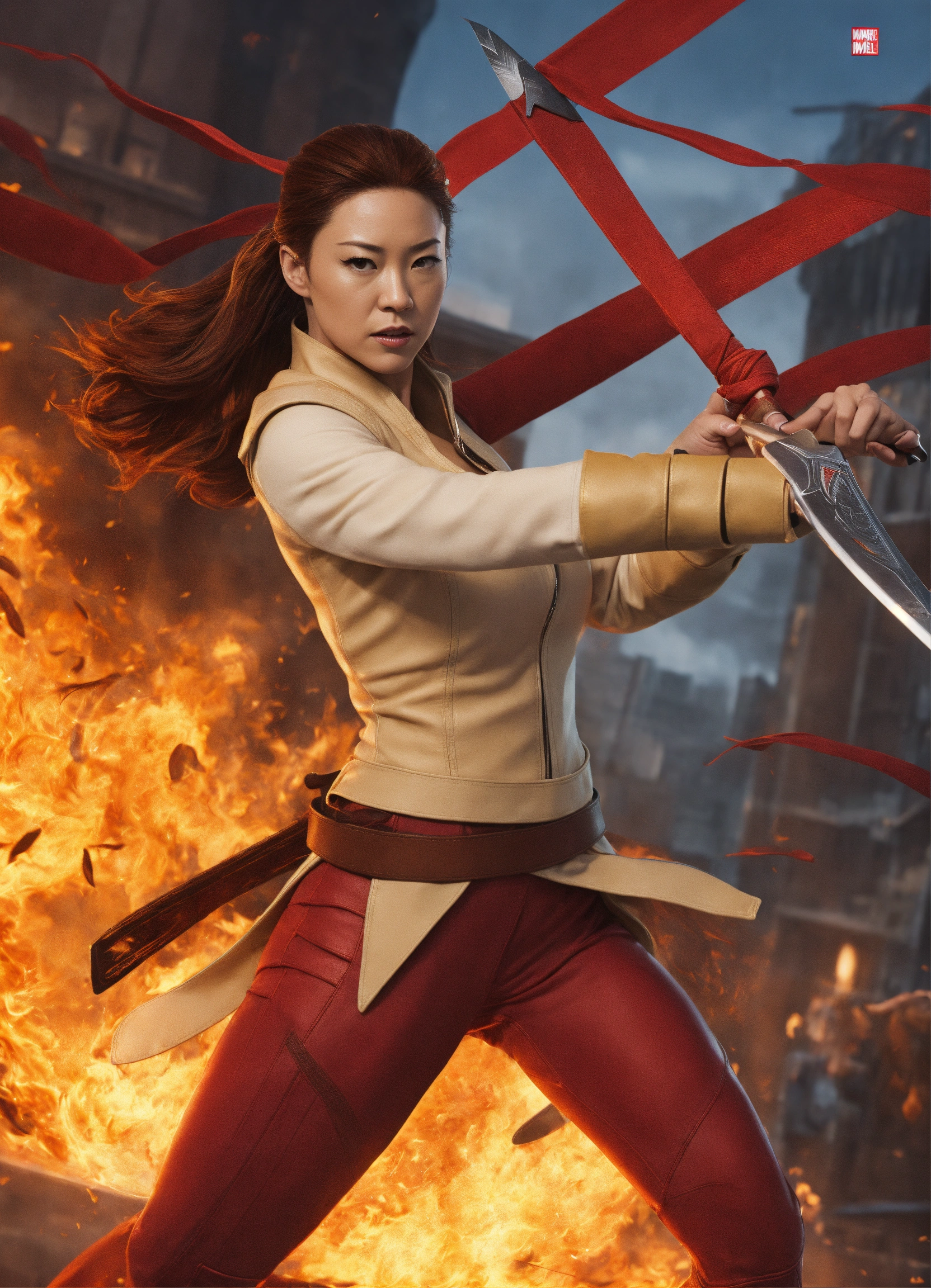 Lexica - Marvel Colleen Wing The Hand in action without words or logos