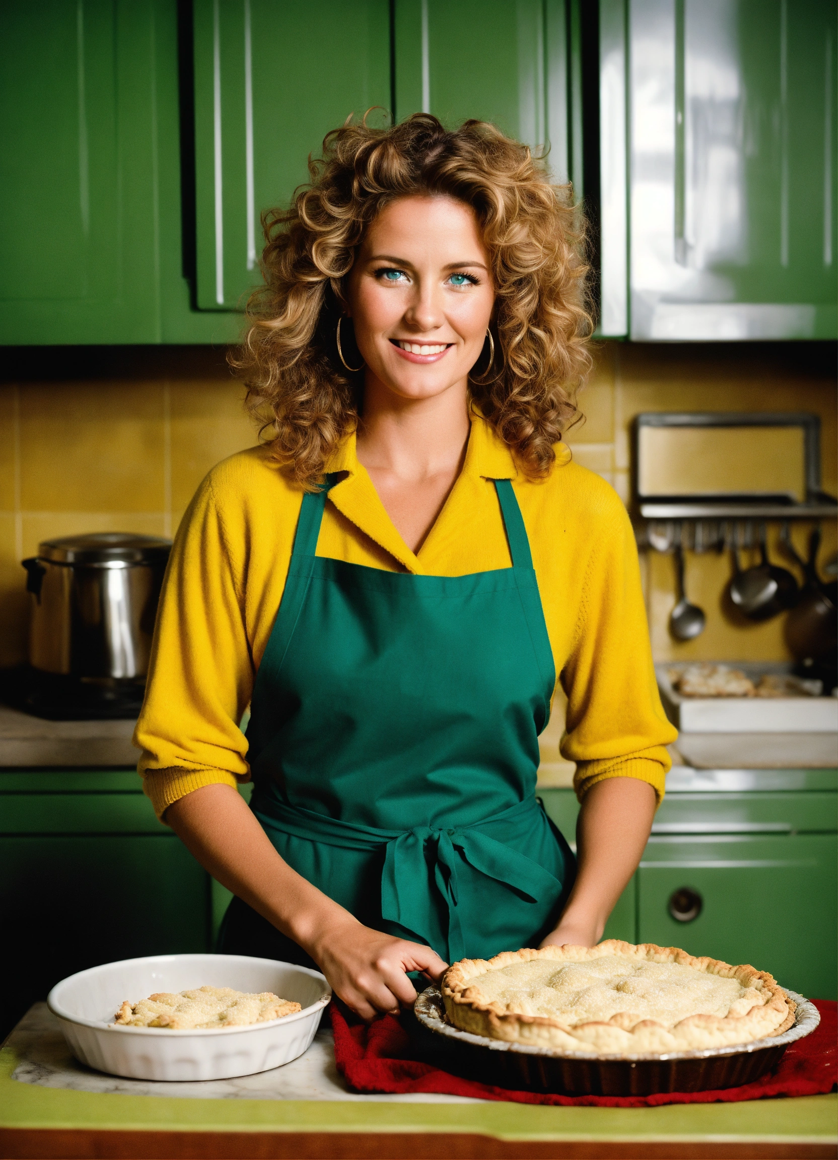 Lexica - Realistic 3/4 photograph, pretty 38 year old housewife staring ...