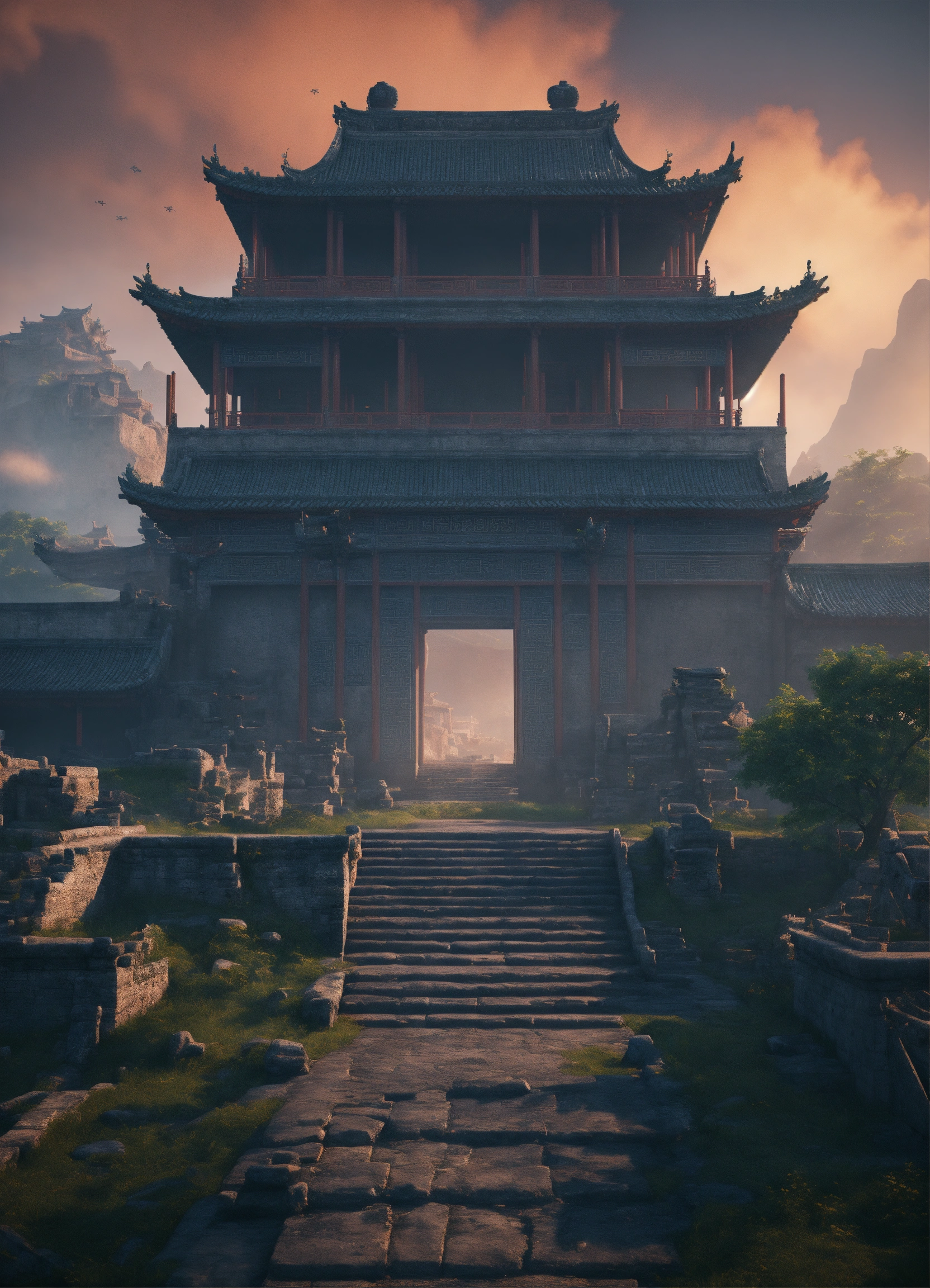 Lexica - The ancient Chinese citadel was abandoned transcription of the ...