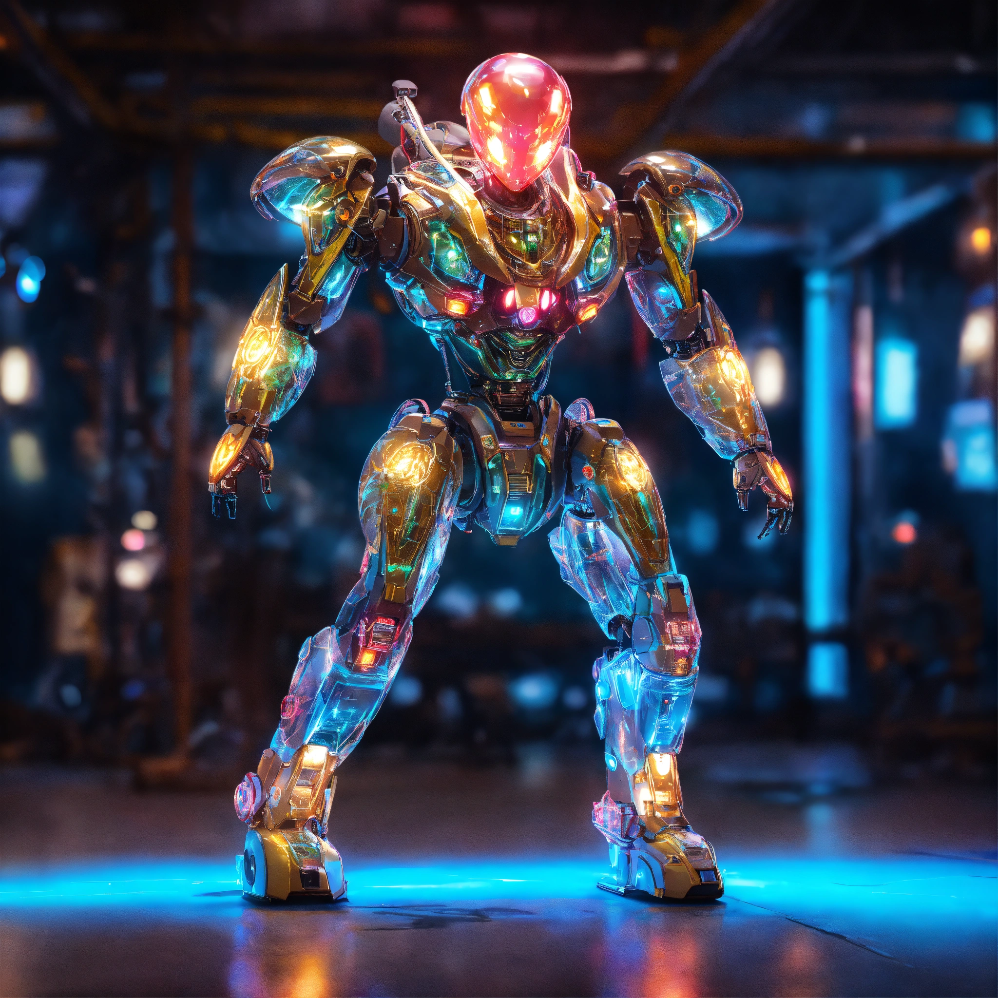 Lexica - Badass translucent polycarbonate robot that looks like an ...