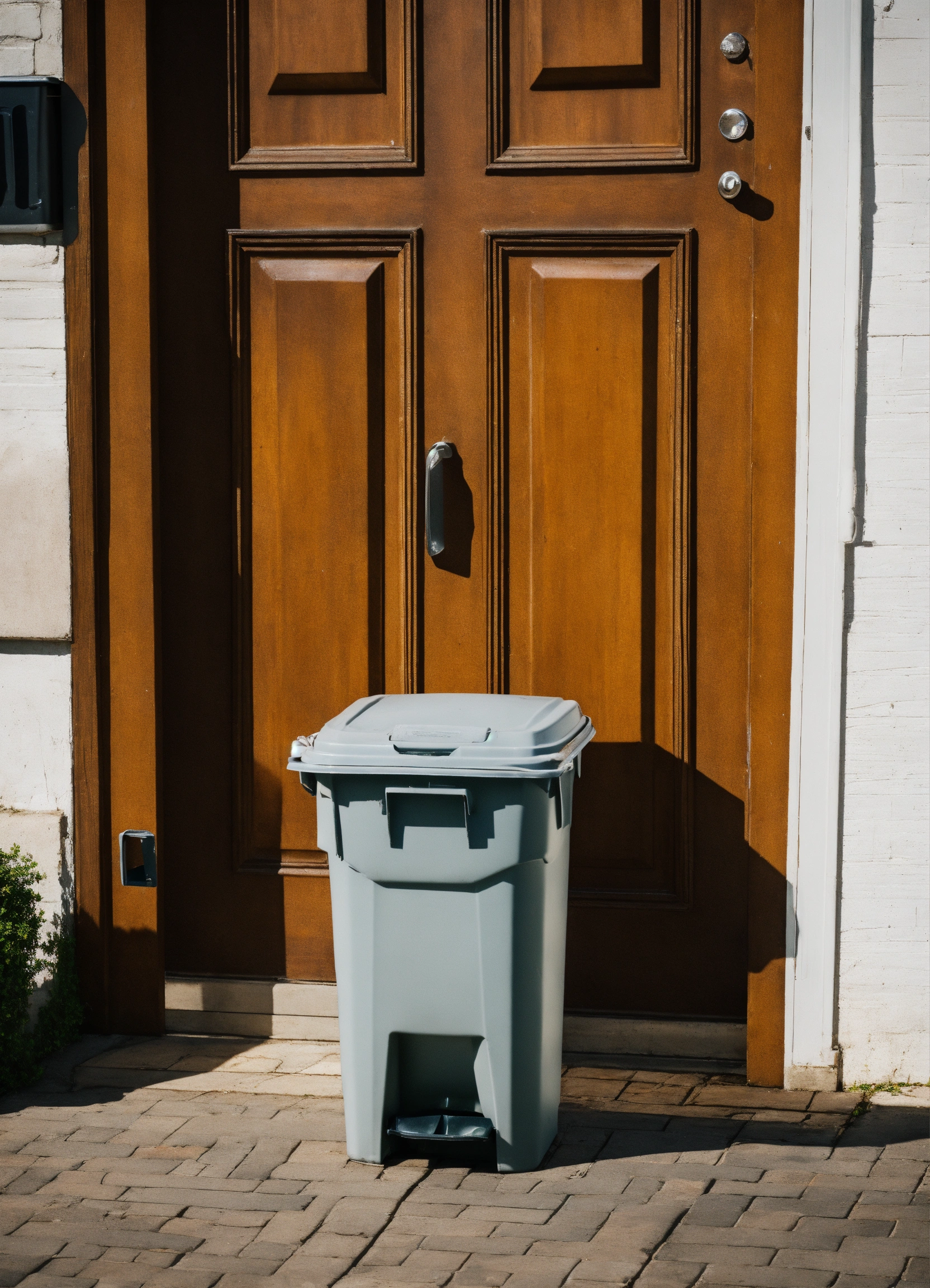 Lexica - Kitchen trash can, outside of apartment door vallet trash service