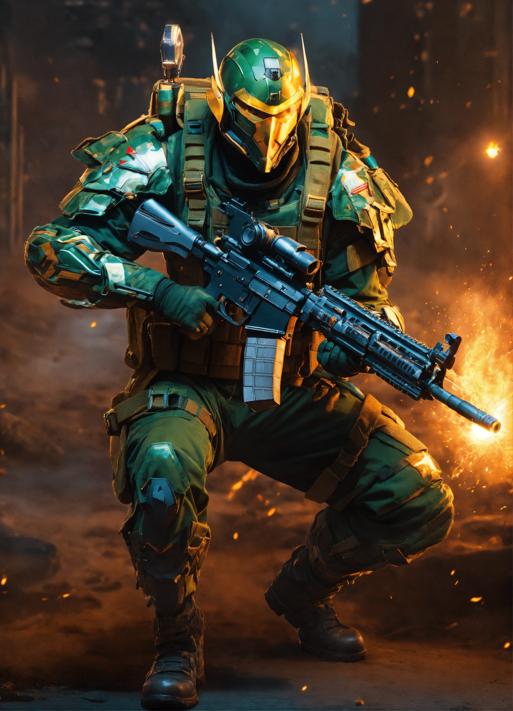 Lexica - High elf, soldier, male superhero character wearing tactical ...